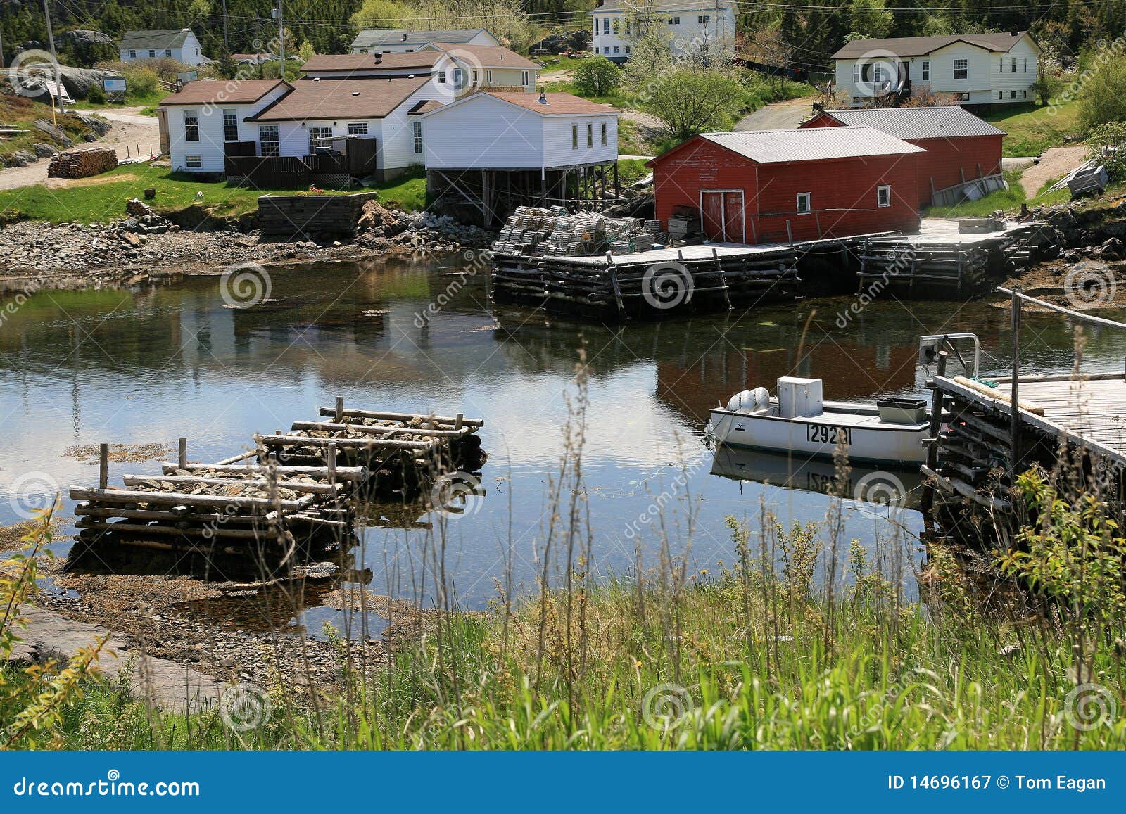 Rural fishing village stock image. Image of newfoundland - 14696167