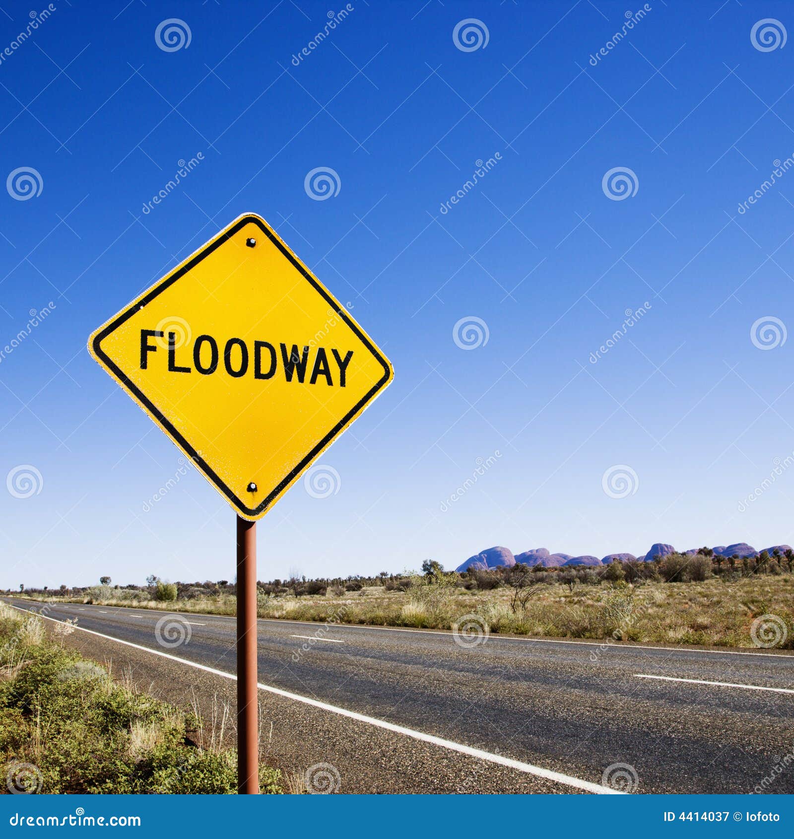 Floodway Sign Australia Stock Image | CartoonDealer.com #4414027