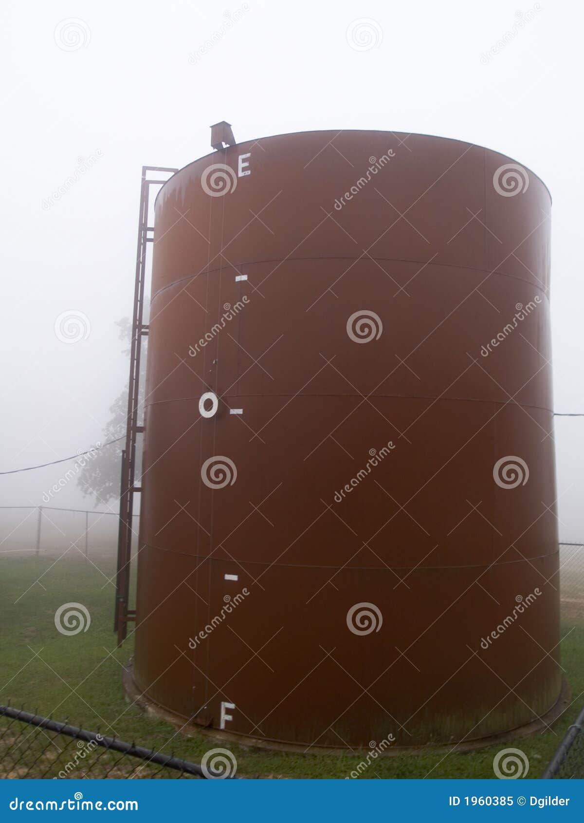Rural foggy water tank stock image. Image of supply, water - 1960385