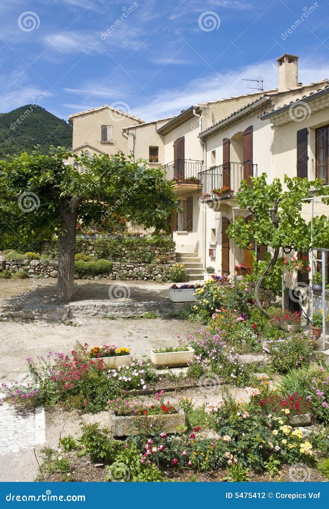 Rural garden stock photo. Image of shutters, colorful - 5475412