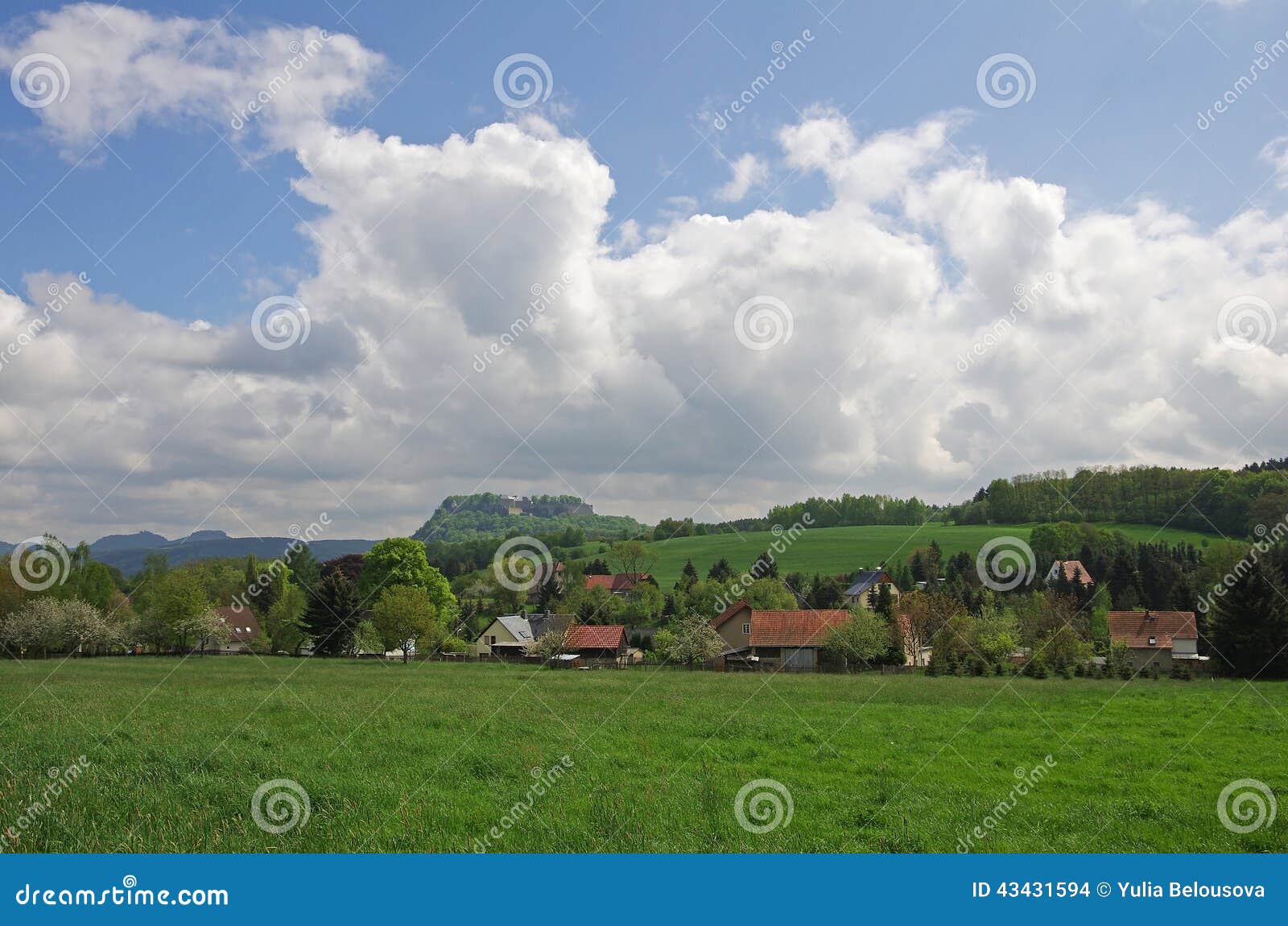 Rural Germany stock photo. Image of bush, outdoor, horizon - 43431594