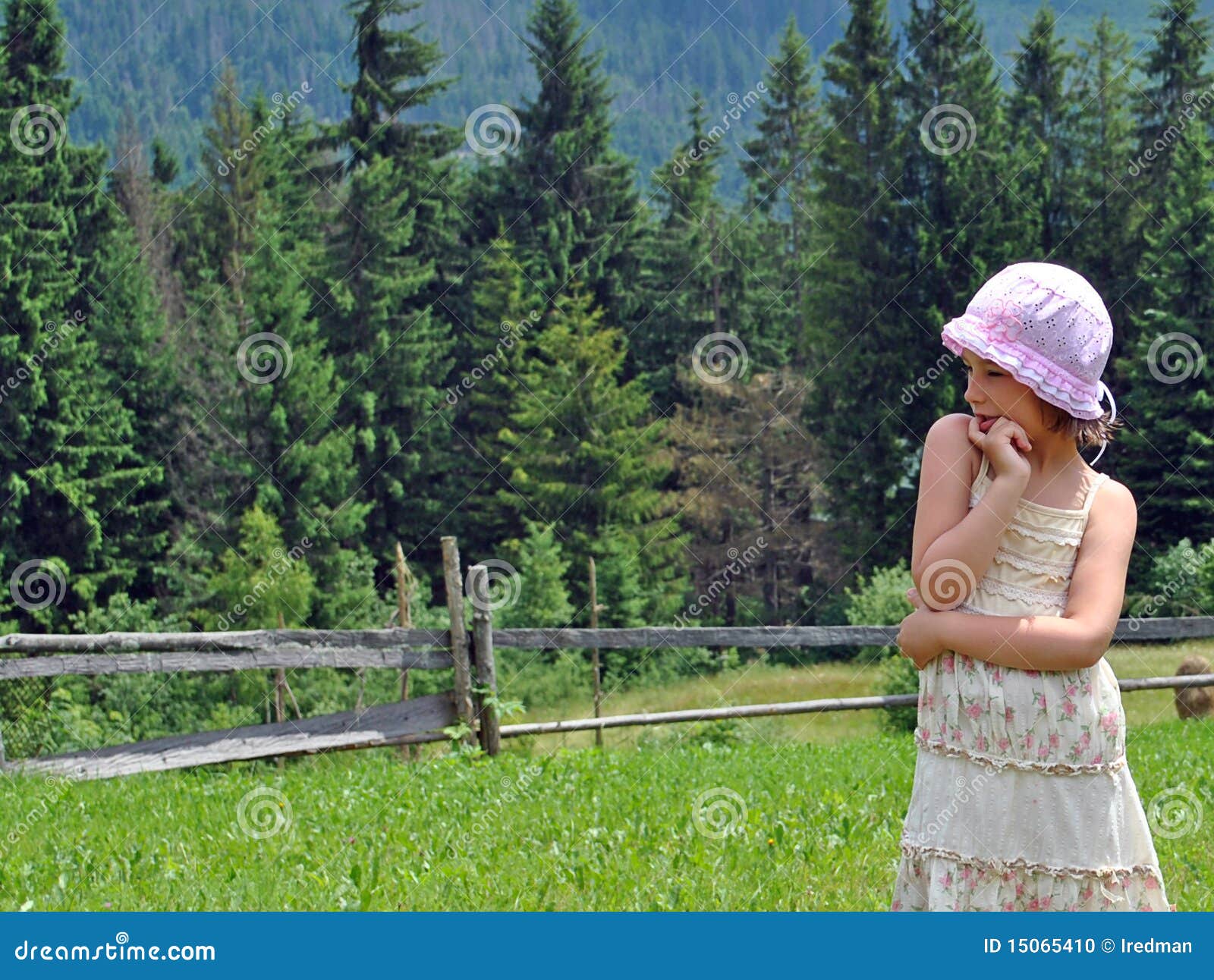 Rural girl stock photo. Image of rural, hayfield, ground - 15065410
