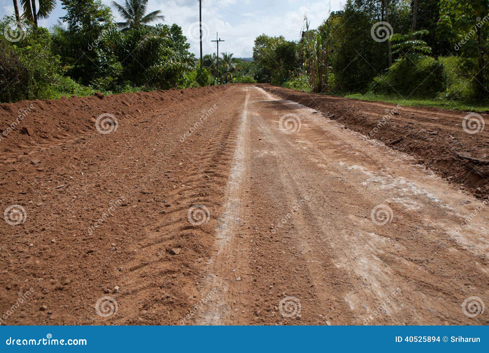 Rural gravel road stock photo. Image of dirty, restore - 40525894