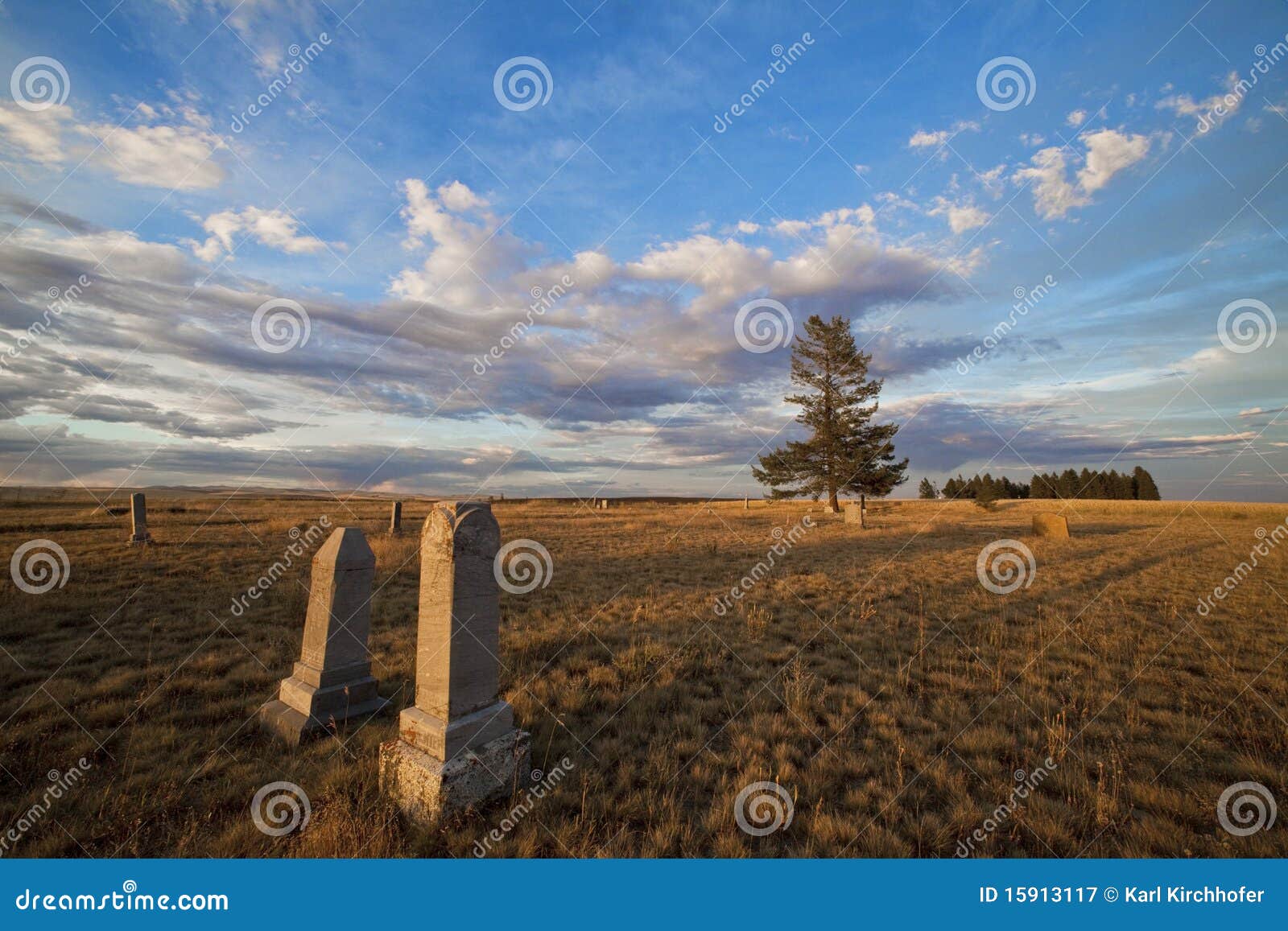 Rural Graveyard stock image. Image of blue, graveyard - 15913117