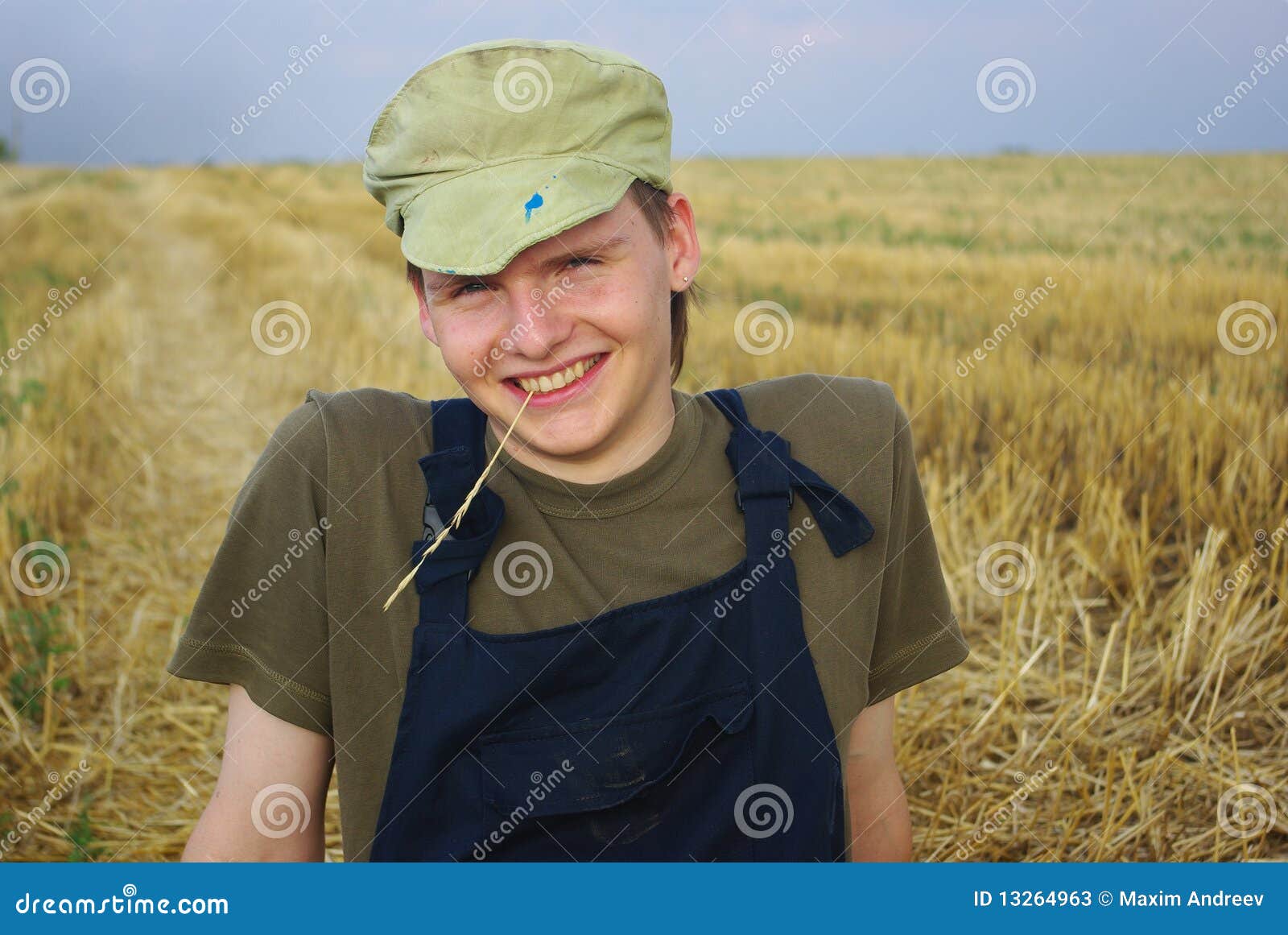 Rural guy stock image. Image of overcast, clothes, weariness - 13264963