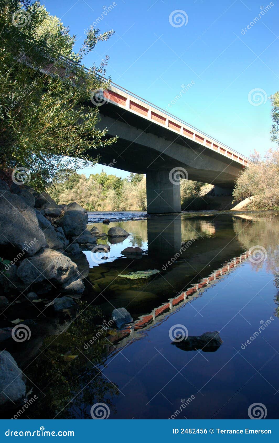 Rural Highway Bridge stock photo. Image of granite, water - 2482456