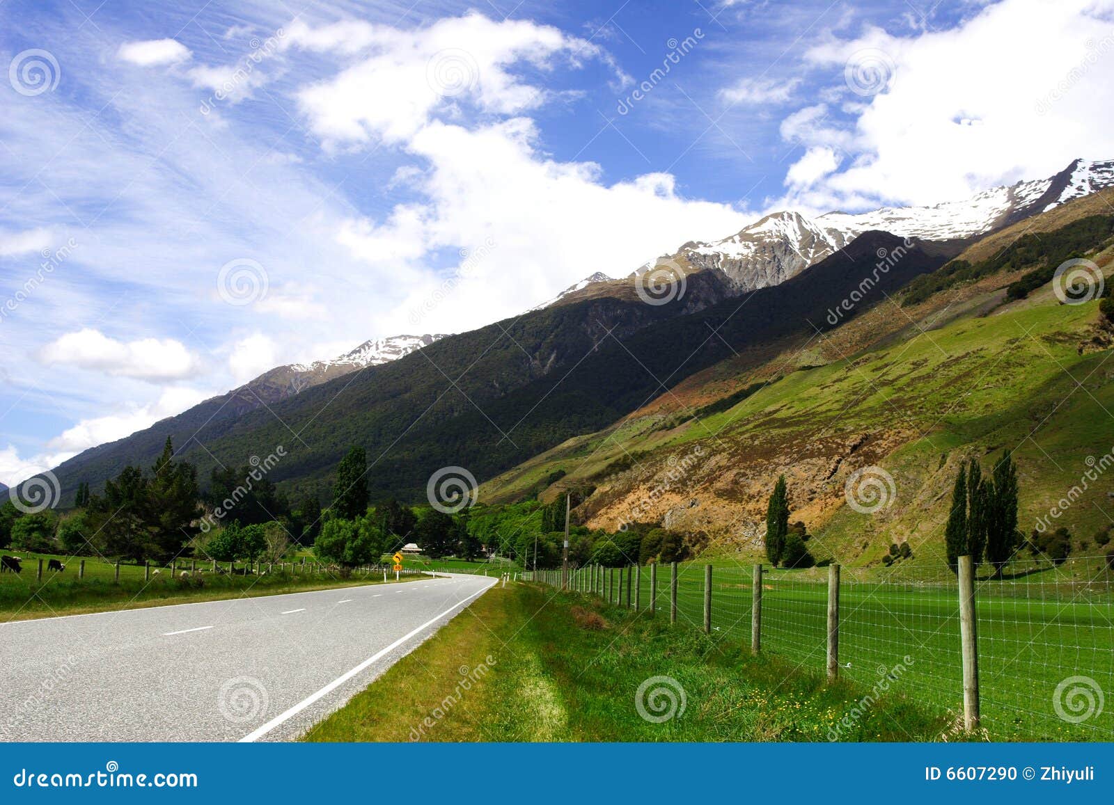 Rural highway New Zealand stock photo. Image of freeway - 6607290