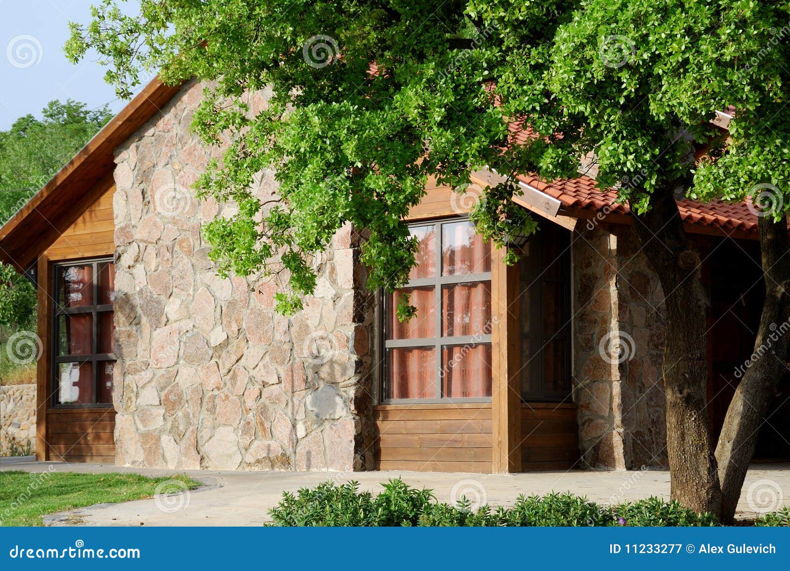 Rural house stock image. Image of tranquil, sunlight - 11233277