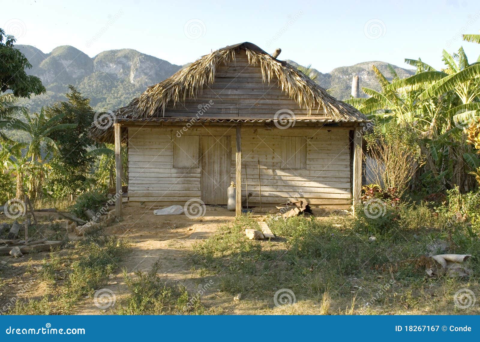 Rural house stock image. Image of house, green, material - 18267167