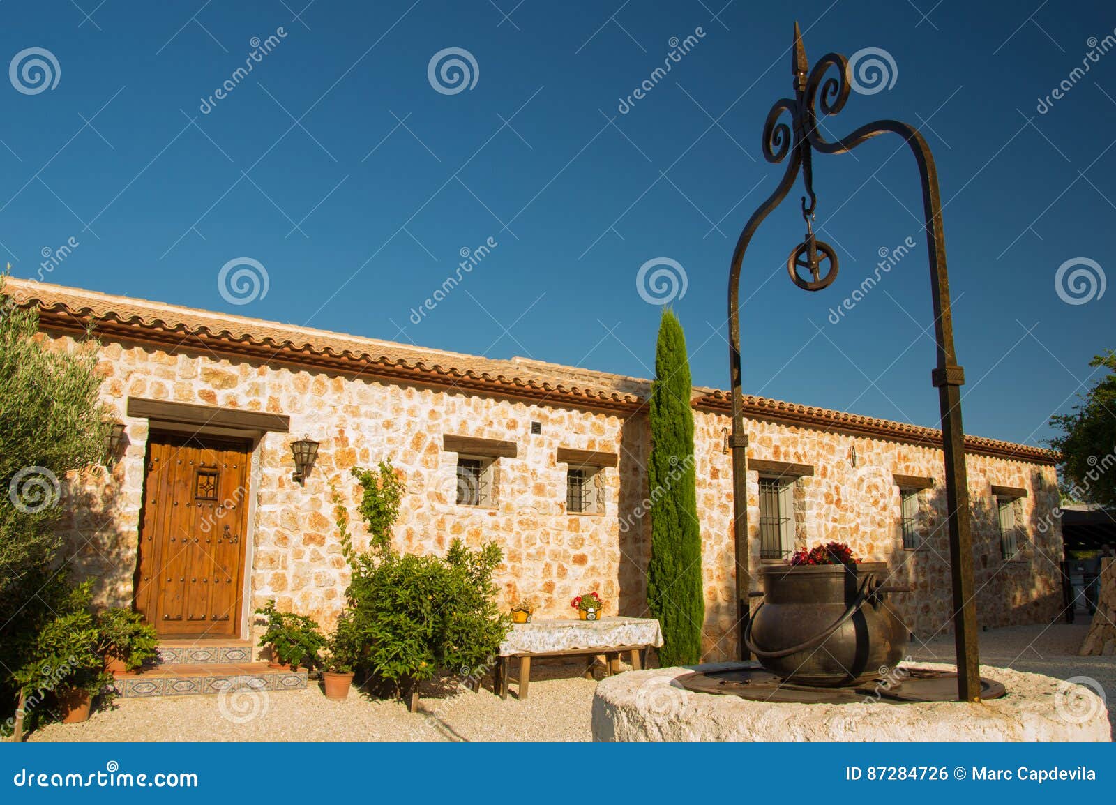 Rural House Finca Style stock photo. Image of house, stone - 87284726
