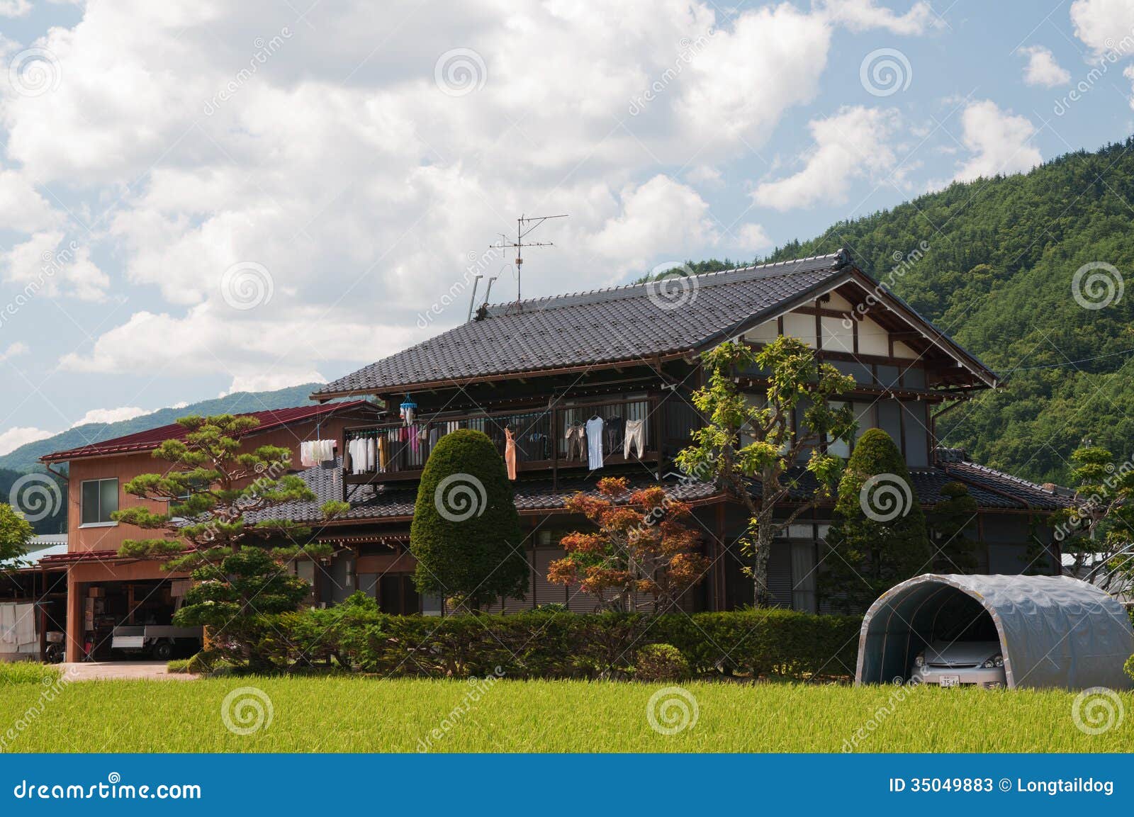 Rural House in Japan Mountains Editorial Stock Photo - Image of ...