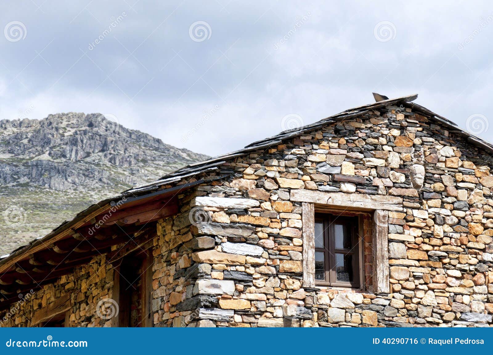 Rural House Typical of the Black Architecture Stock Photo - Image of ...