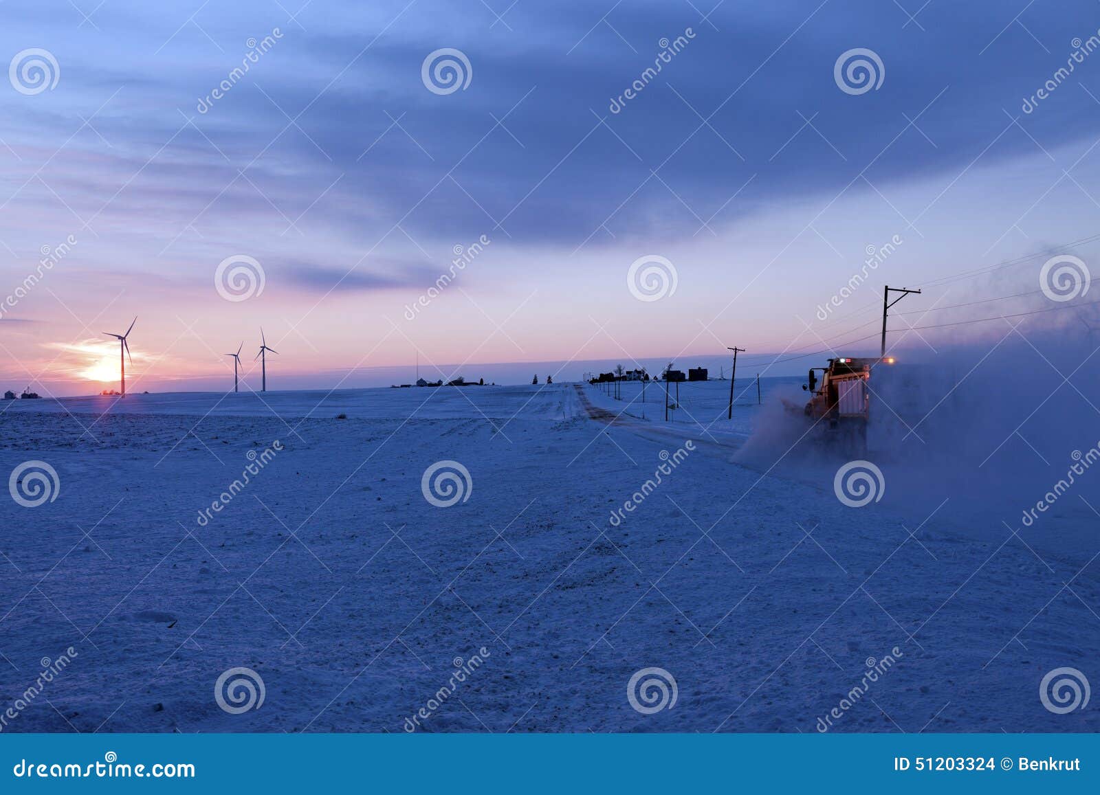 Rural Illinois winter time stock photo. Image of wind - 51203324