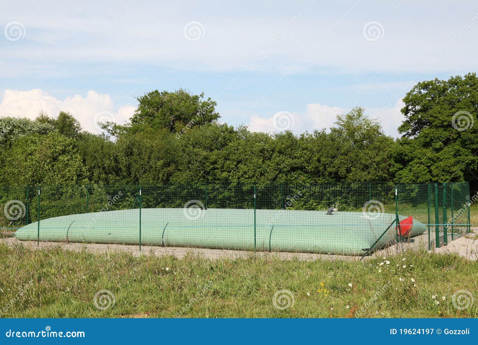 Rural Inflatable Water Storage Tank Stock Image - Image of capacity ...