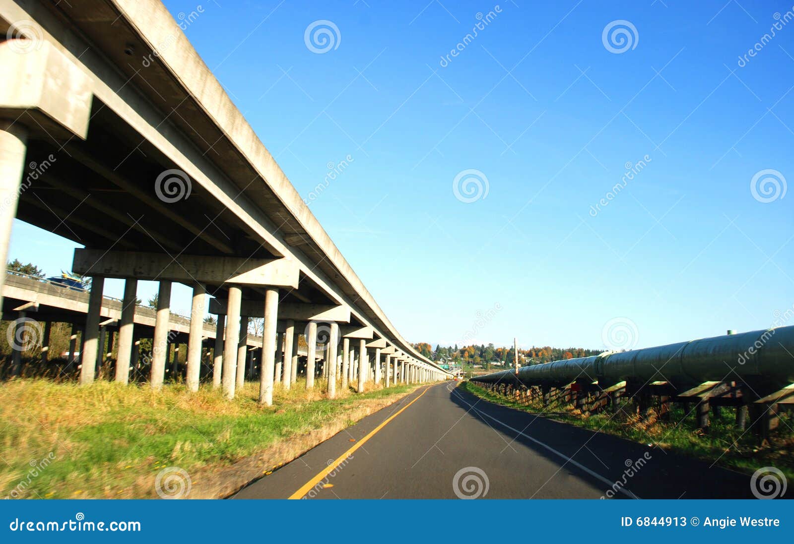 A Rural Interstate Highway stock image. Image of barrier - 6844913