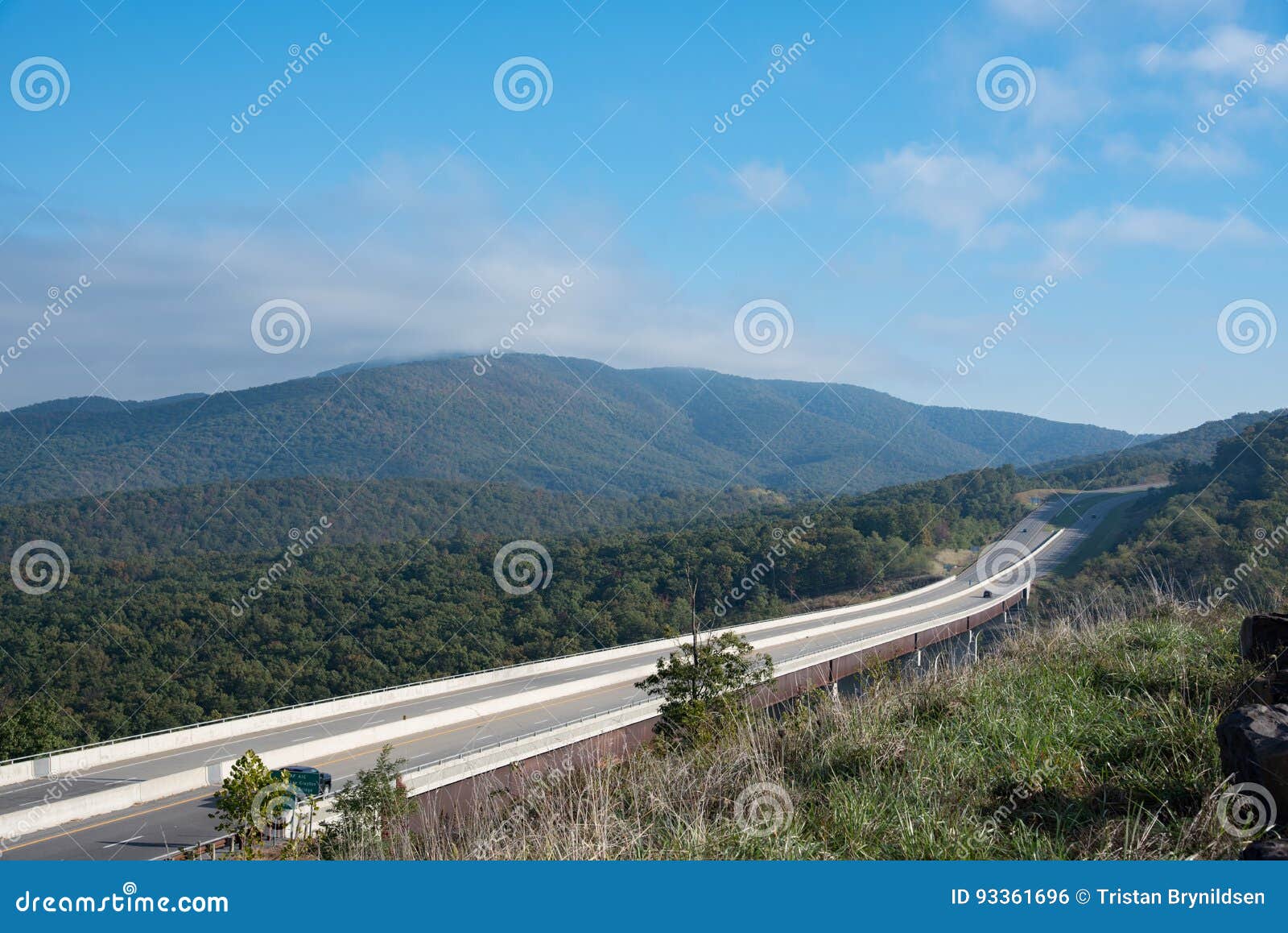 A Rural Interstate Viaduct in Virginia Stock Photo - Image of summer ...