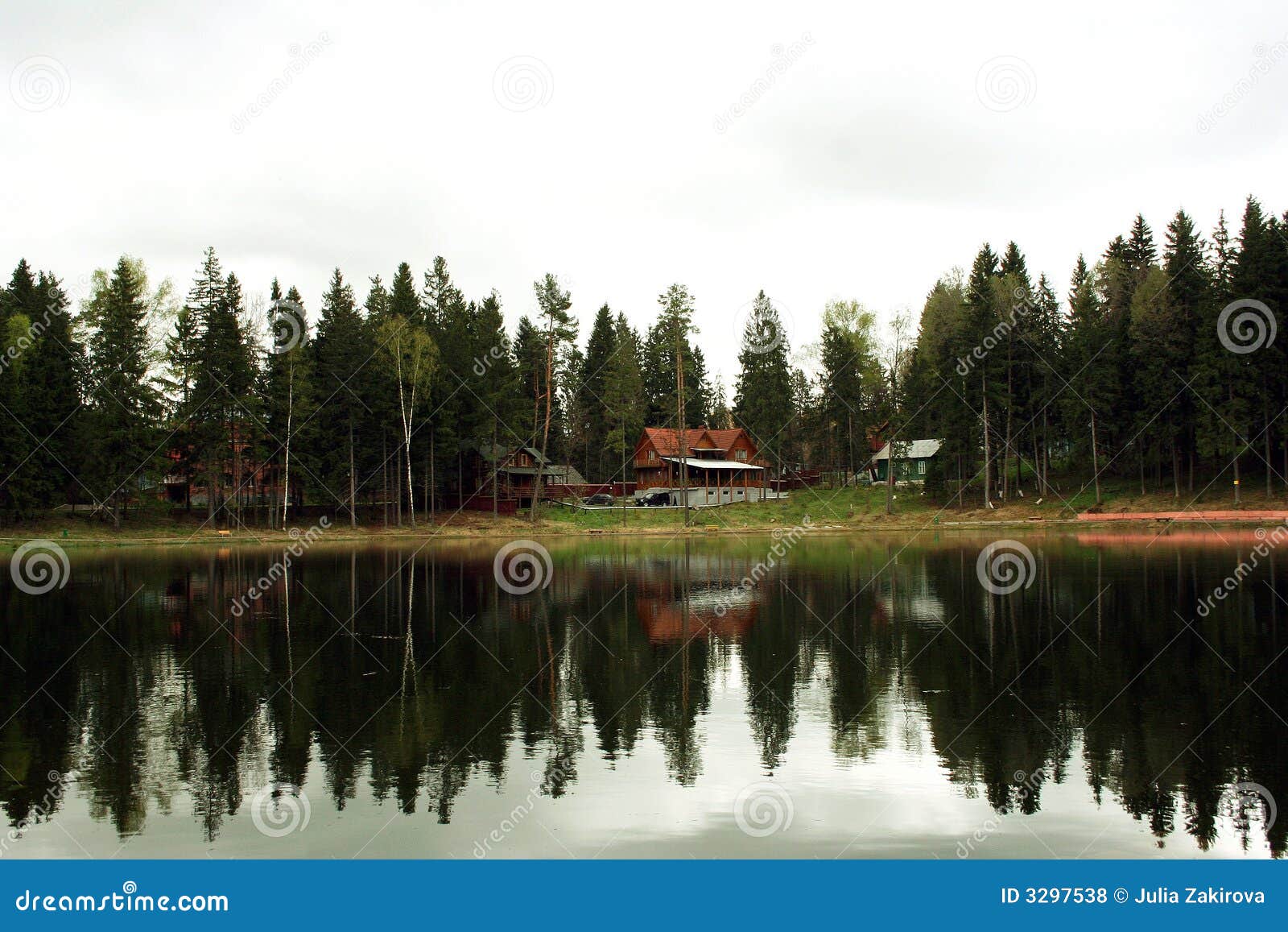 Rural lake stock photo. Image of landscape, lodge, nature - 3297538