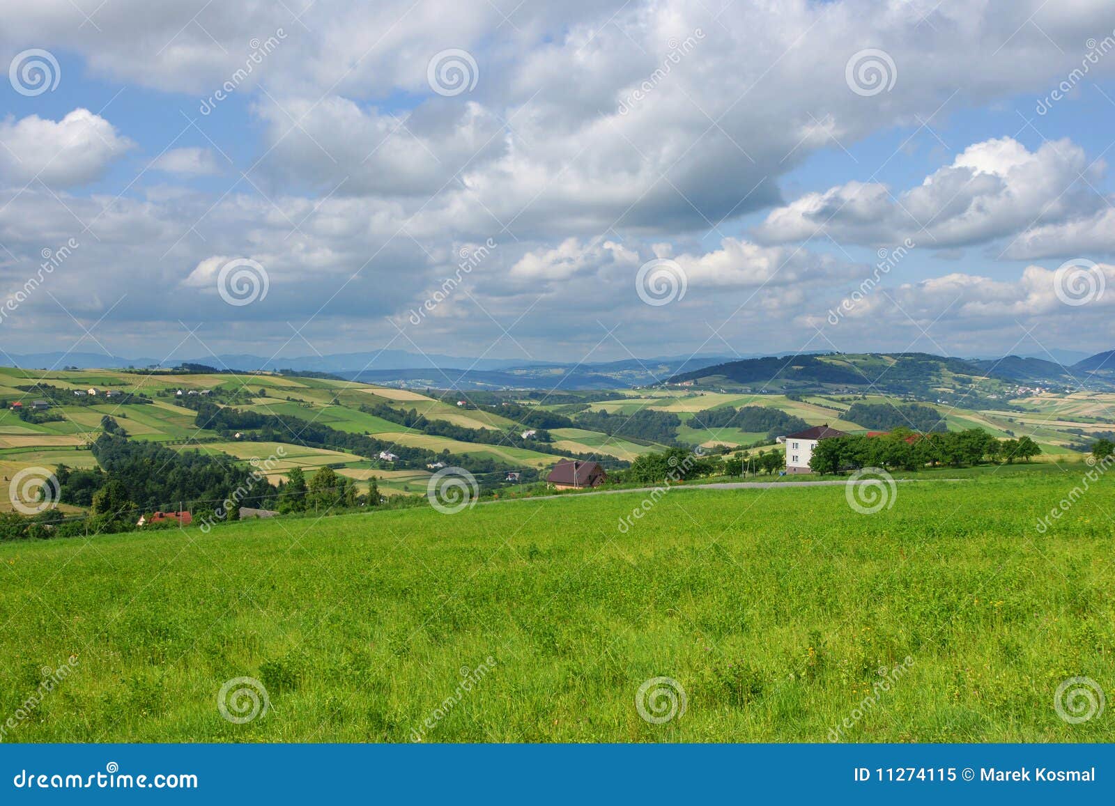 Rural landscape stock image. Image of hill, agricultural - 11274115