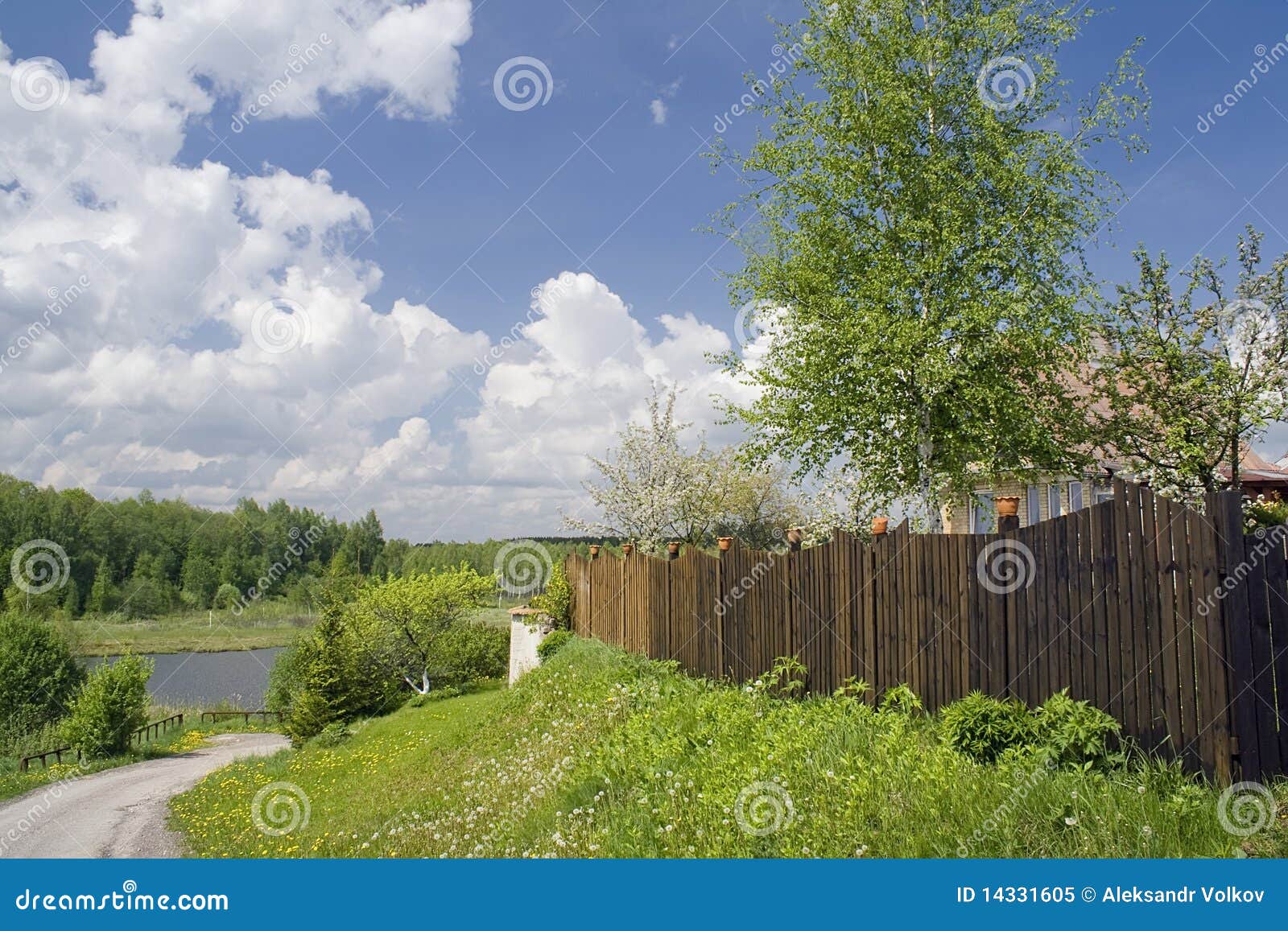 Rural landscape stock image. Image of cloud, color, horizontal - 14331605