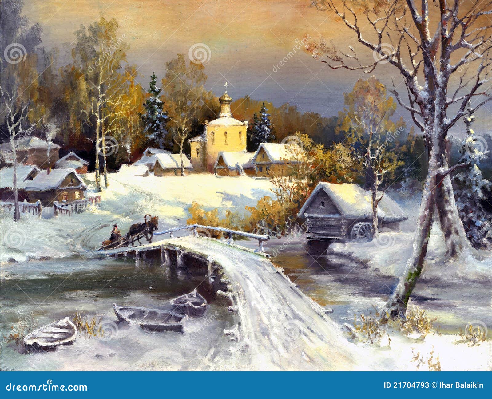 Rural landscape stock illustration. Illustration of river - 21704793