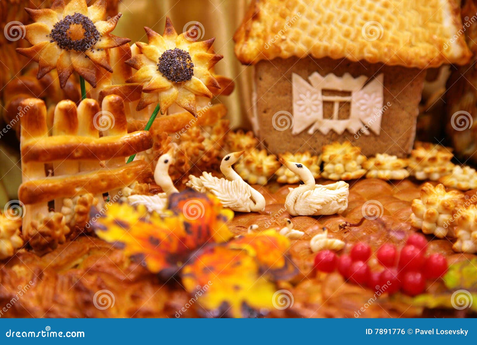 Rural landscape from bread stock photo. Image of decoration - 7891776