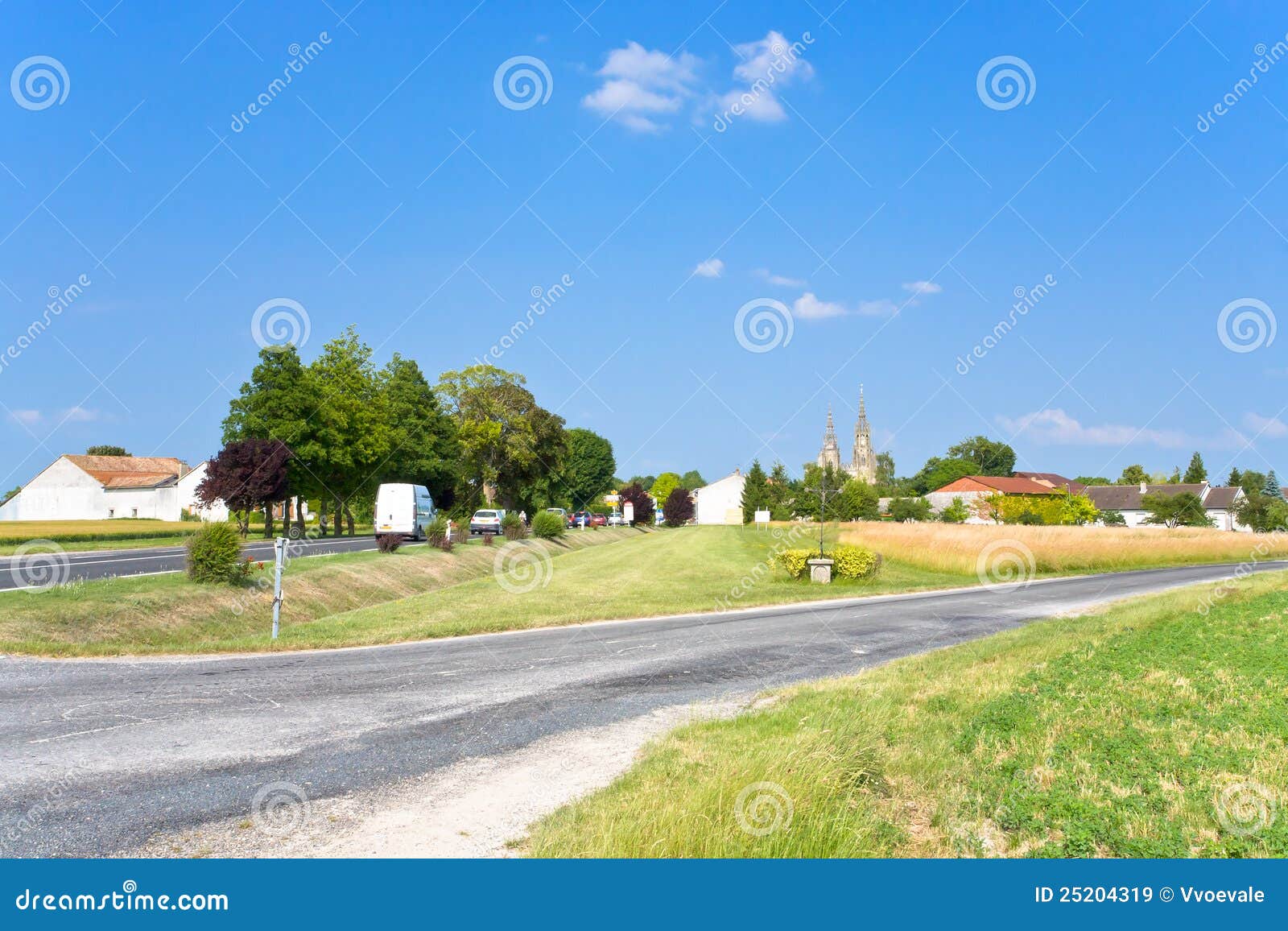 Rural landscape in France stock image. Image of summer - 25204319