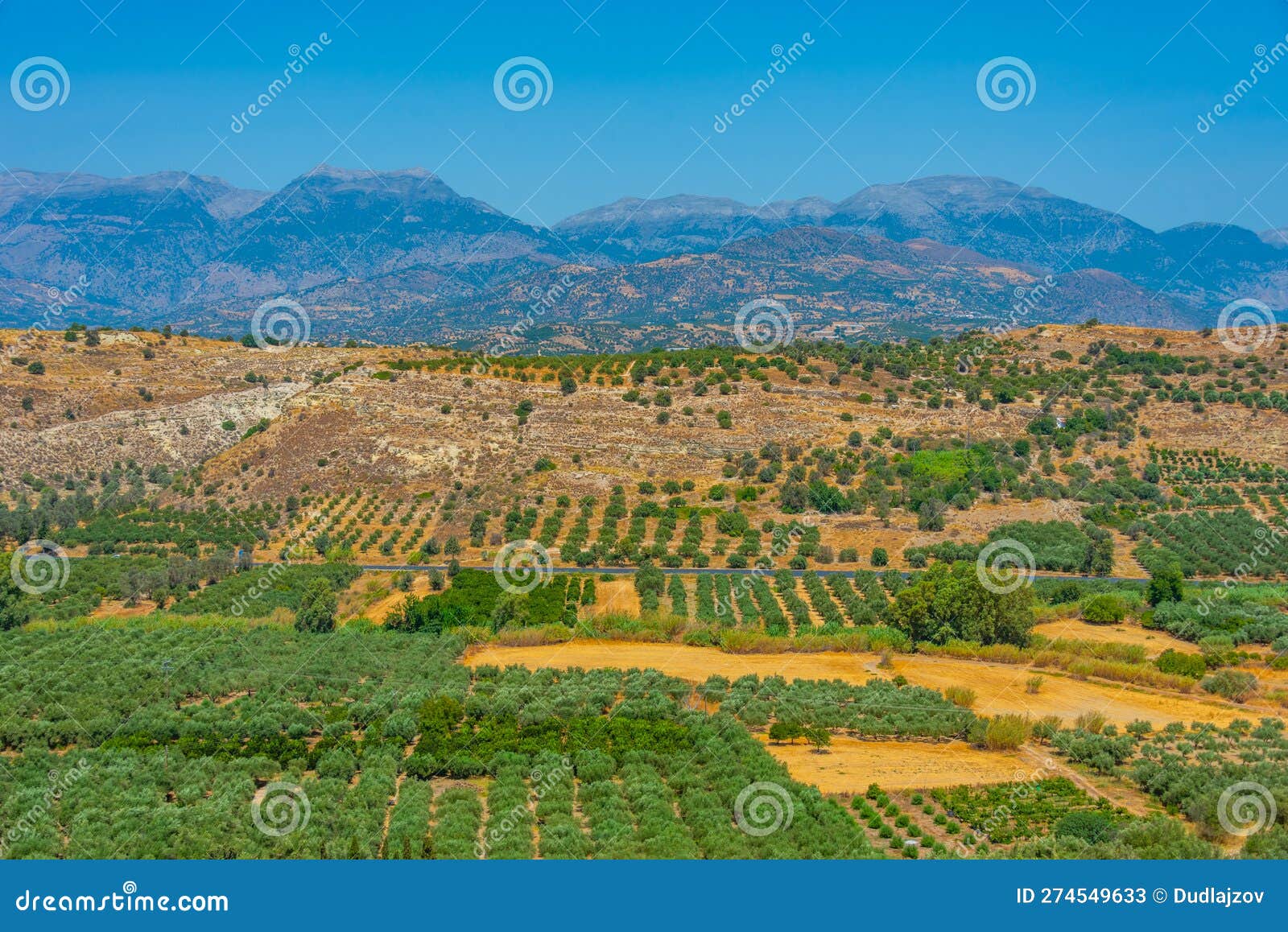 Rural Landscape of Greek Island Crete Stock Image - Image of cretan ...