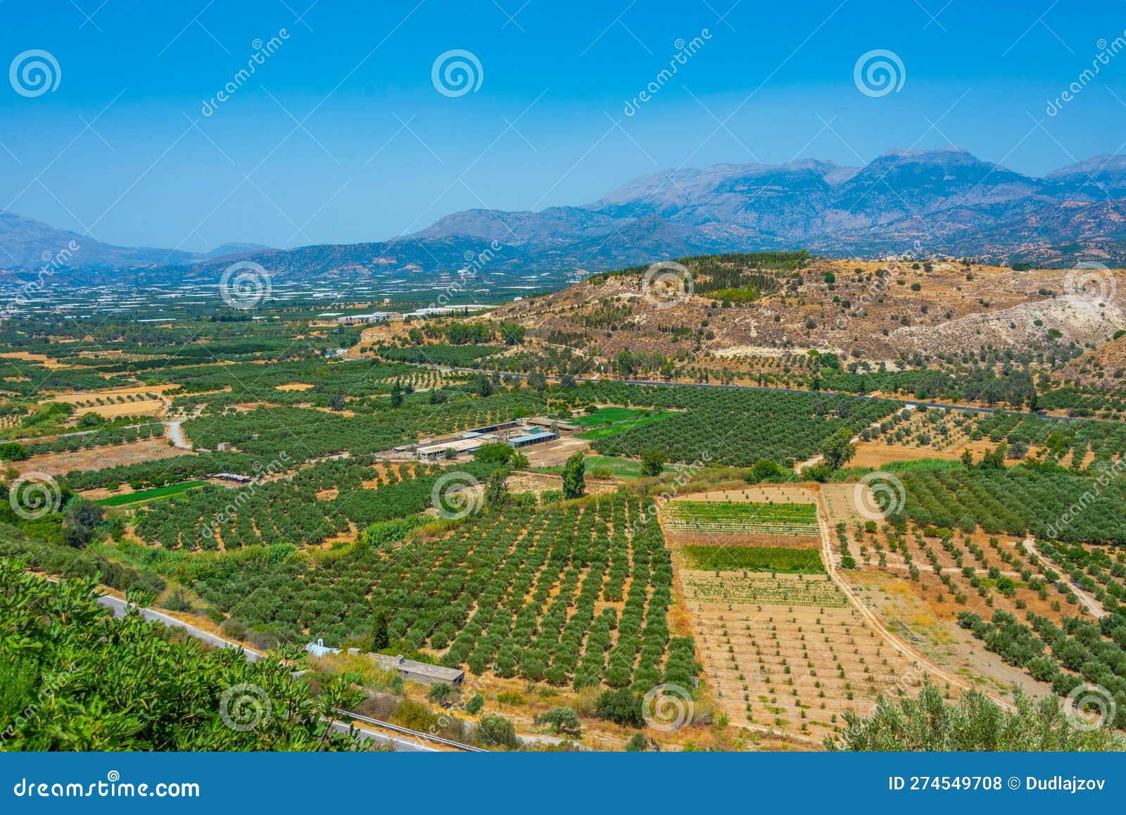 Rural Landscape of Greek Island Crete Stock Photo - Image of natural ...