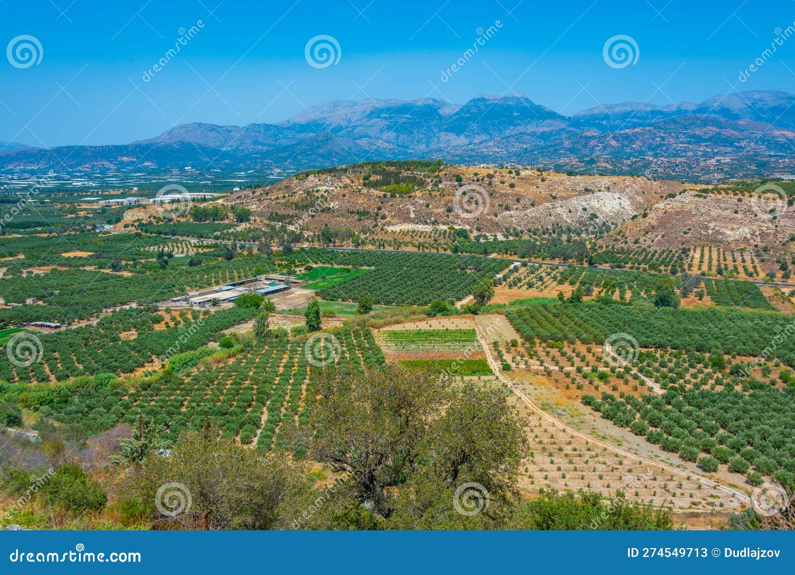 Rural Landscape of Greek Island Crete Stock Image - Image of island ...