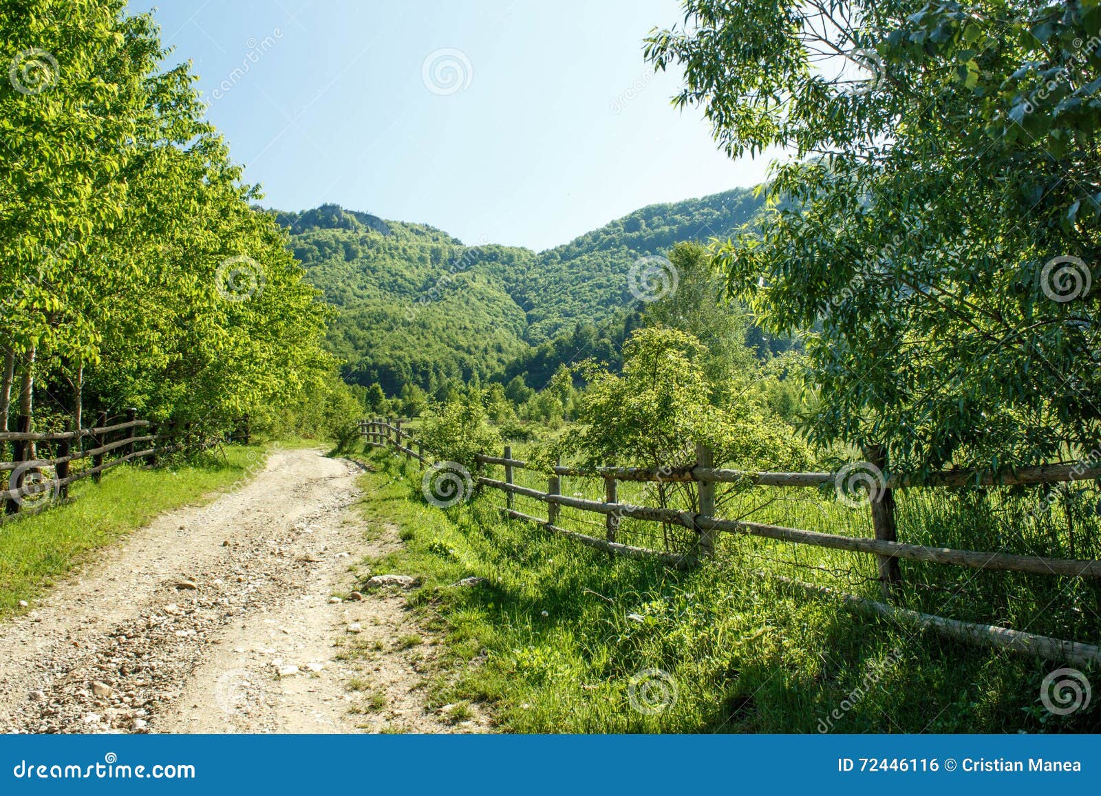 Rural Landscape stock photo. Image of cloudy, building - 72446116
