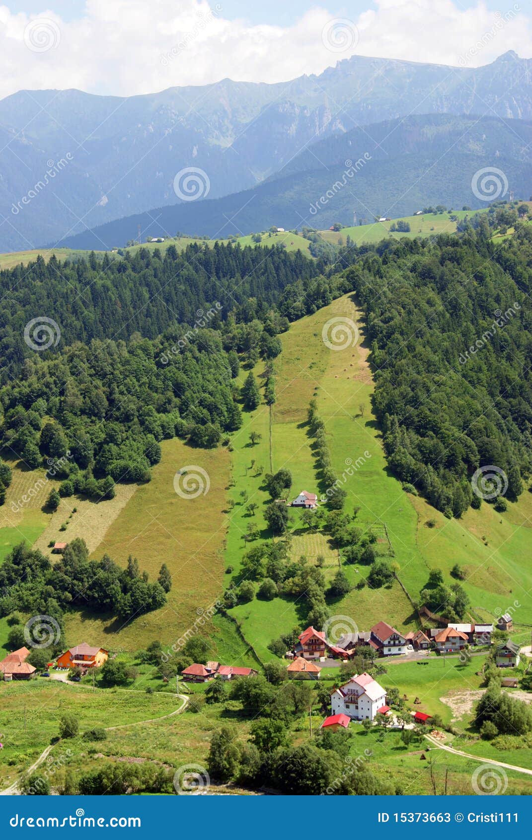 Rural Landscape in High Mountains Stock Image - Image of vacation, high ...