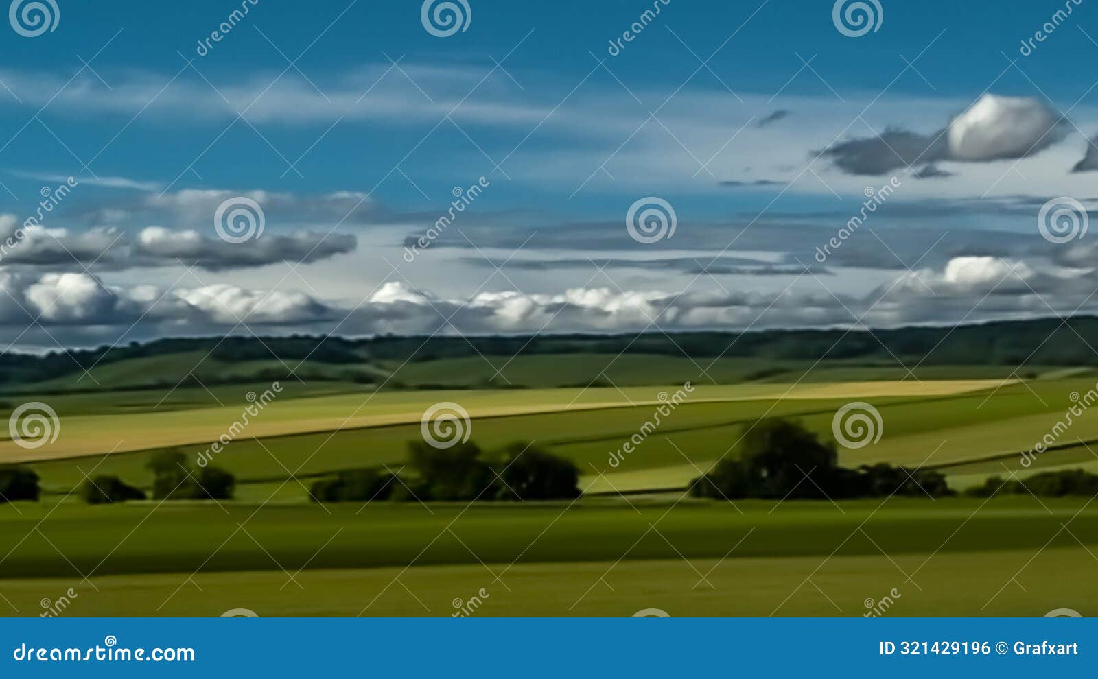 Rural Landscape with Motion Blur in Austria Stock Photo - Image of ...