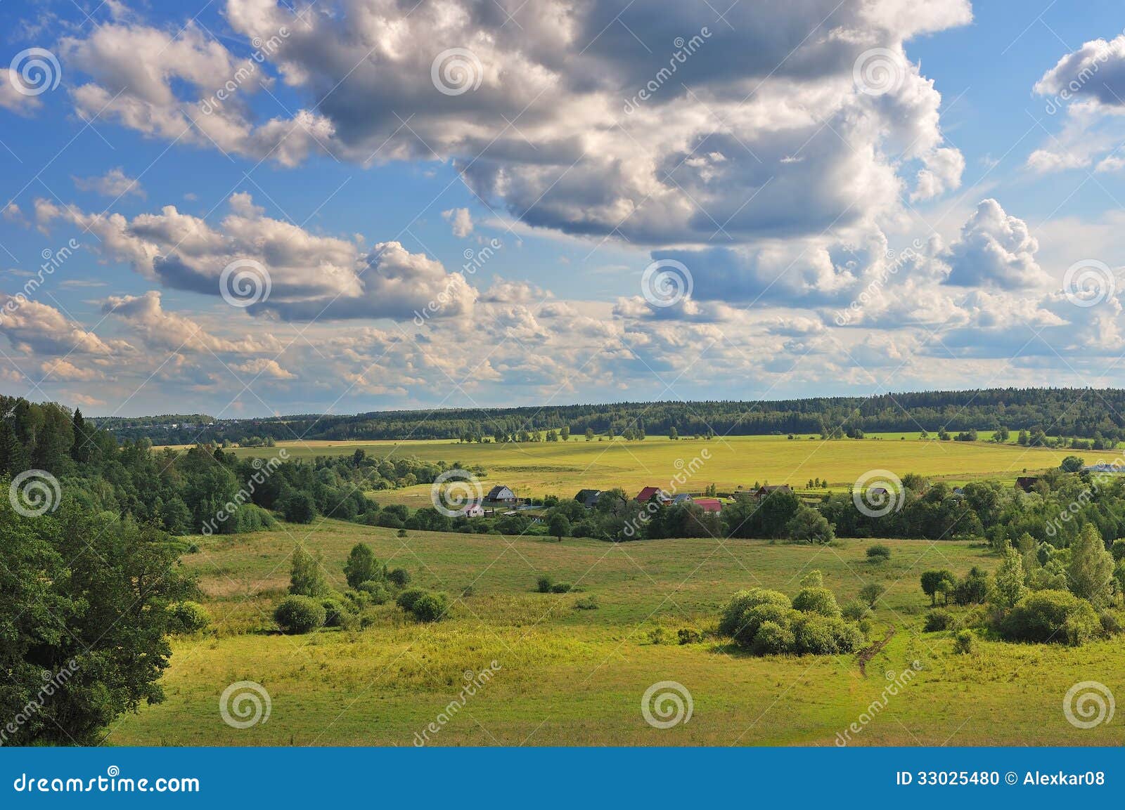 Rural landscape stock photo. Image of leaf, green, lush - 33025480