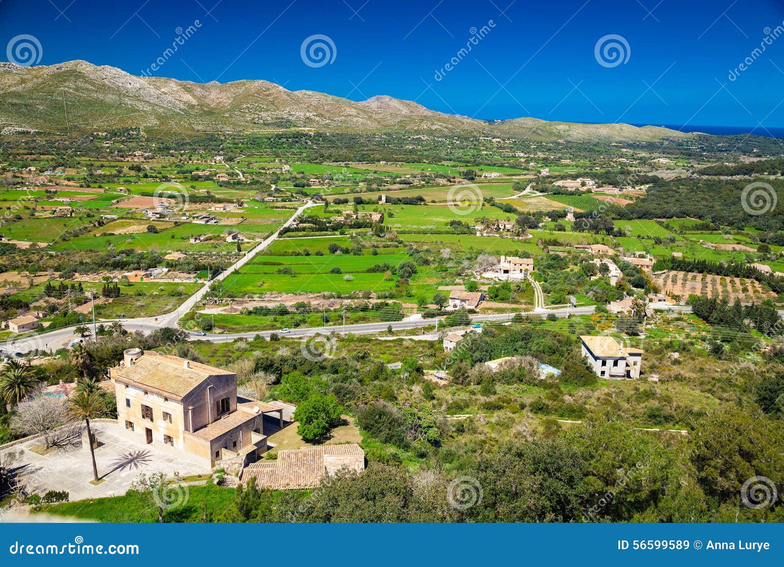 Rural Landscape at the North of Majorca Stock Image - Image of balearic ...
