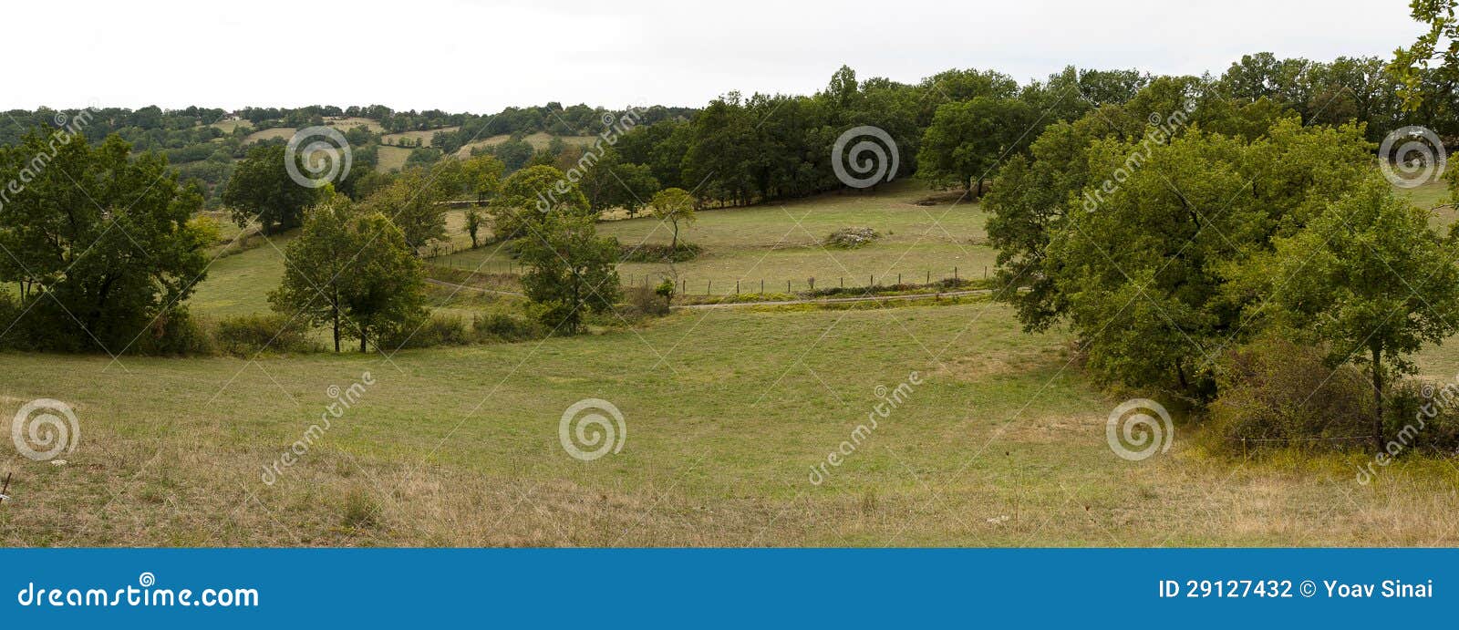 Rural Landscape Panorama France Stock Photo - Image of rural, hills ...
