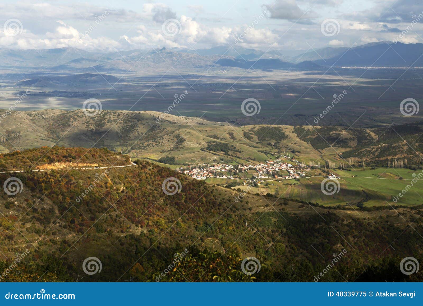 Rural Landscape and Plains of Macedonia Stock Image - Image of krushevo ...