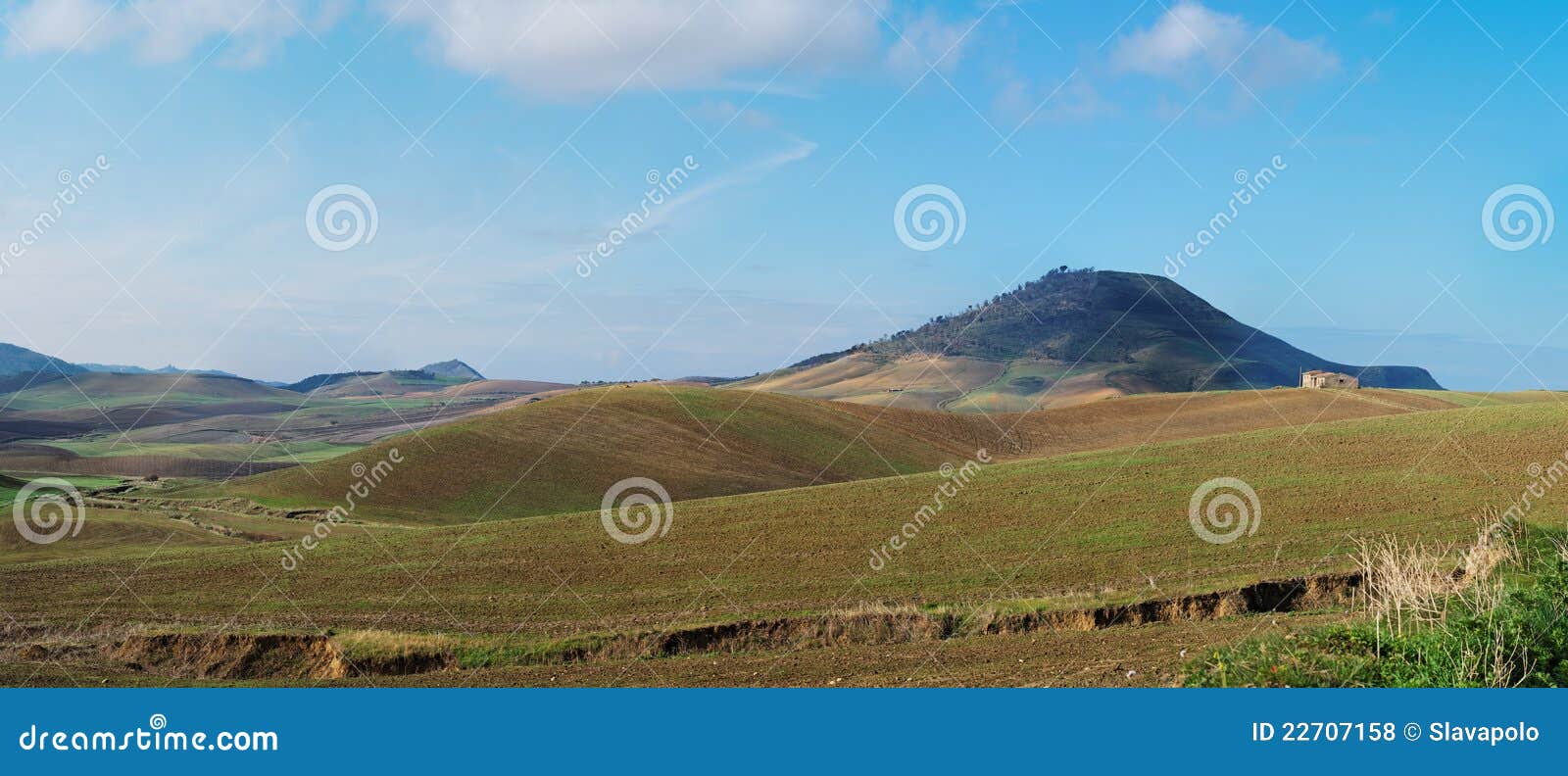 Rural Landscape in Sicily, Italy Stock Photo - Image of mild, colorful ...