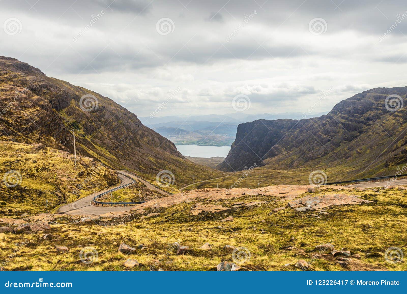 Views from the Pass of the Cattle Road Stock Image - Image of meadows ...