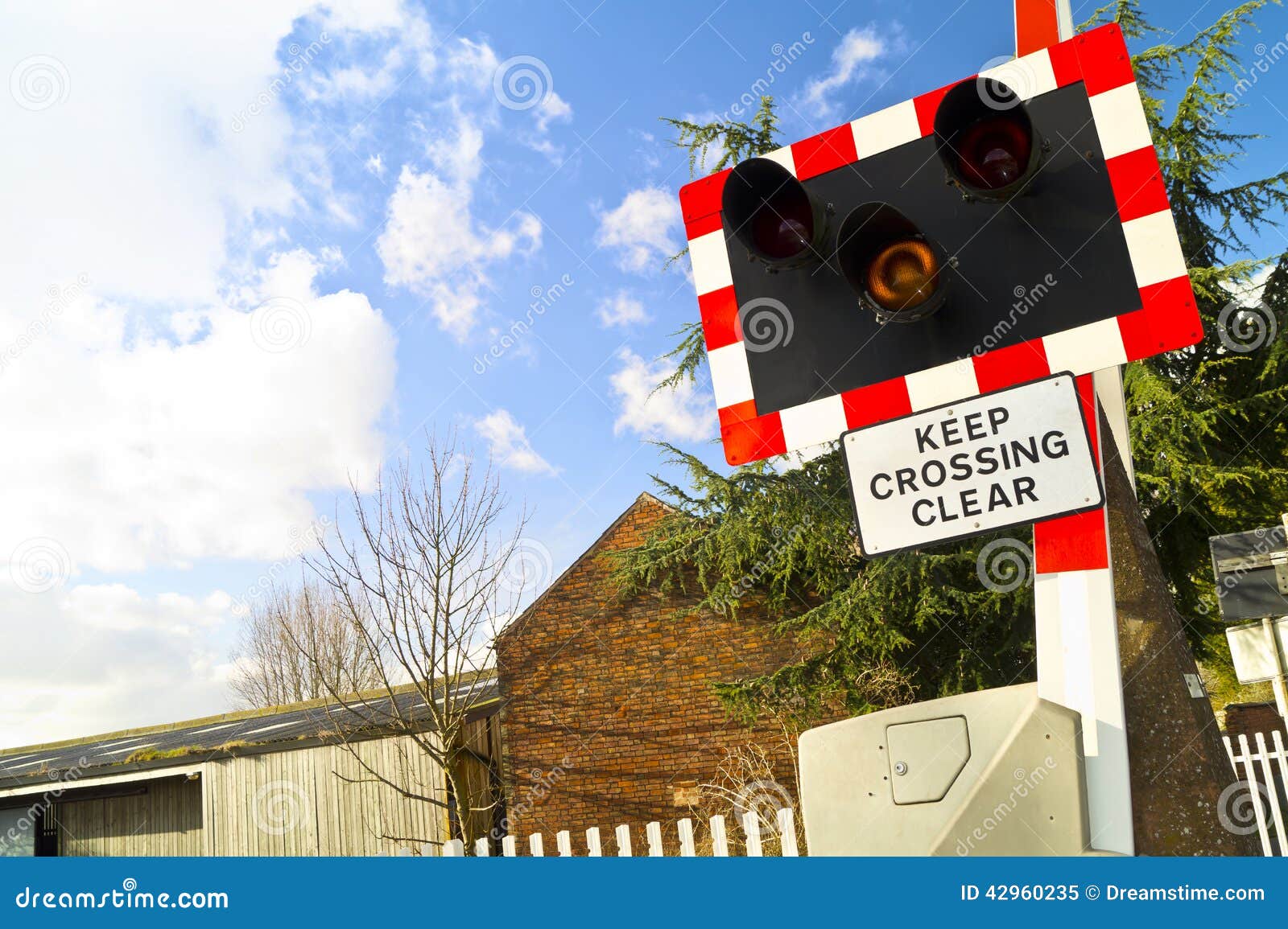 Rural Level Crossing stock image. Image of pedestrian - 42960235