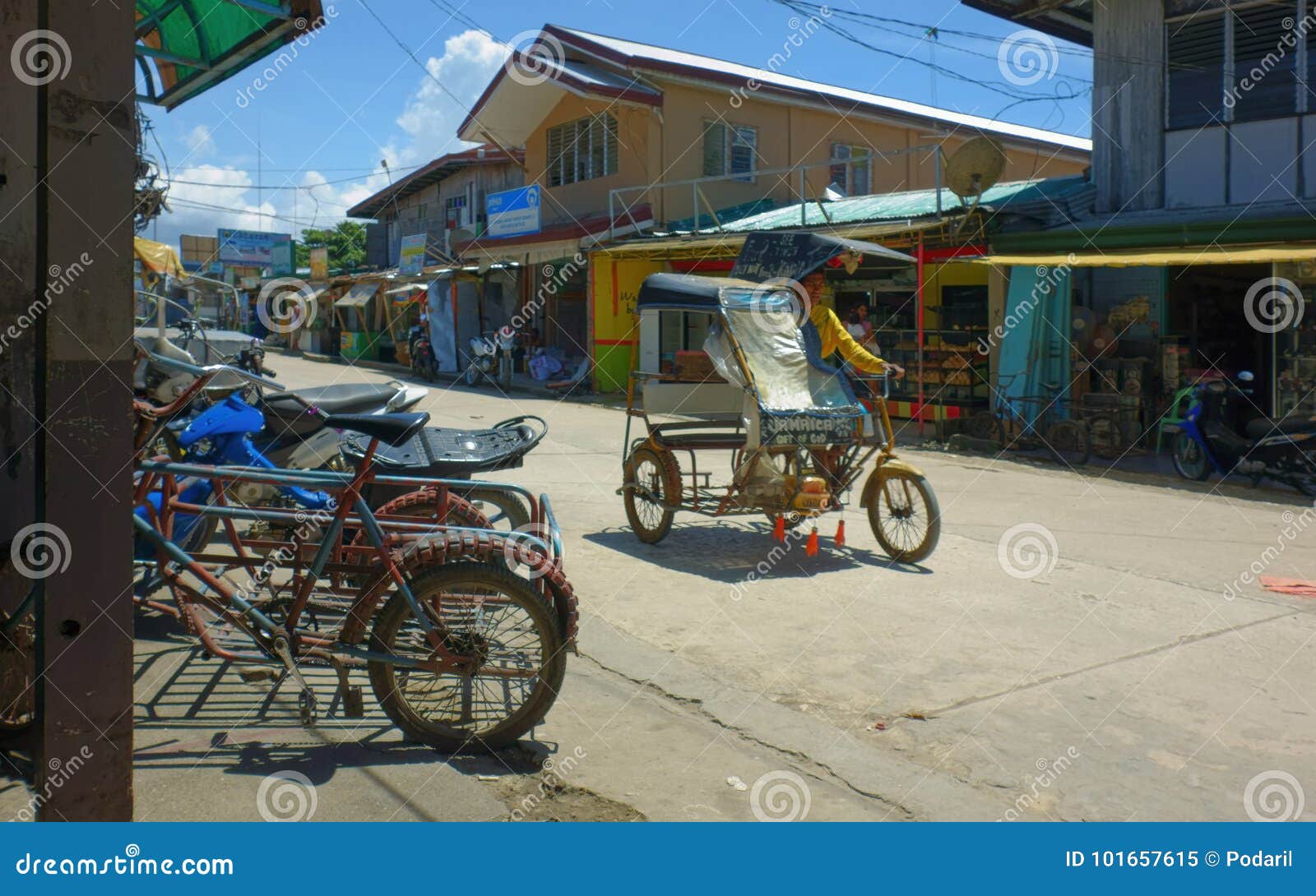 Rural Life in the Philippines Editorial Image - Image of cyclist ...