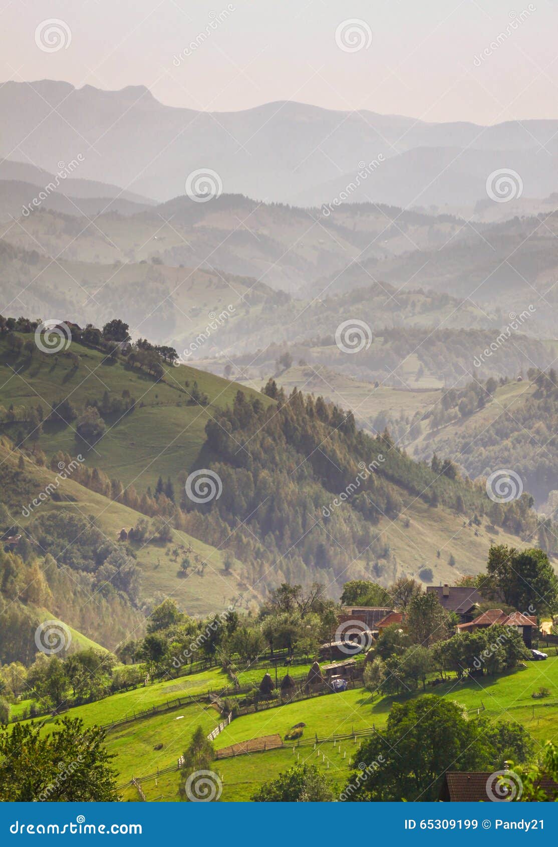 Rural Life in Romanian Mountains Stock Image - Image of landmark ...