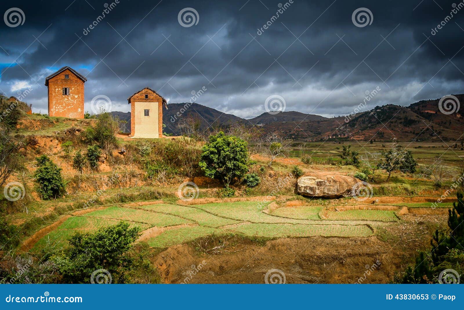 Rural Madagascar stock image. Image of accommodation - 43830653