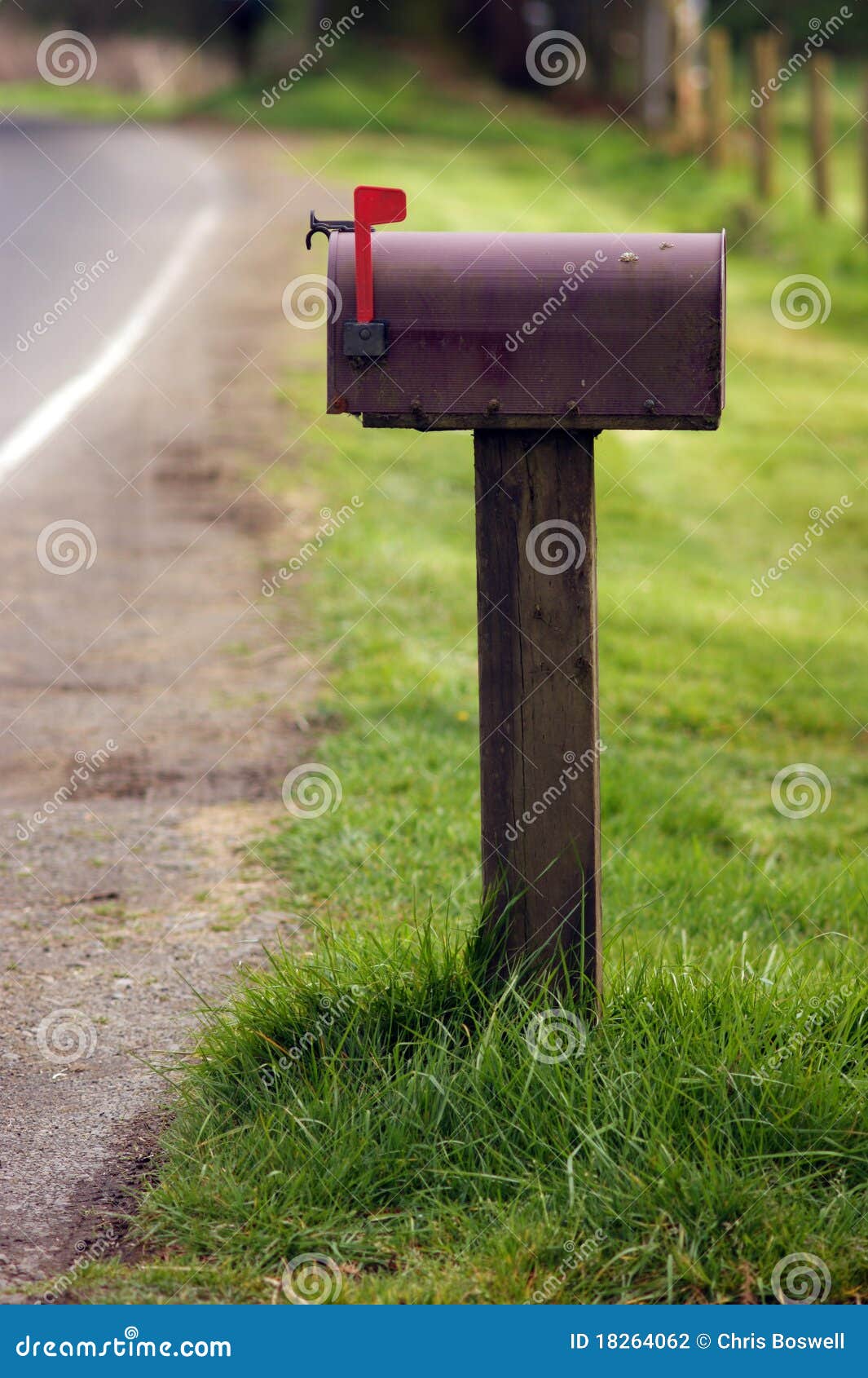 Vertical Daytime Rural Mailbox Outgoing Mail Stock Photo - Image of ...