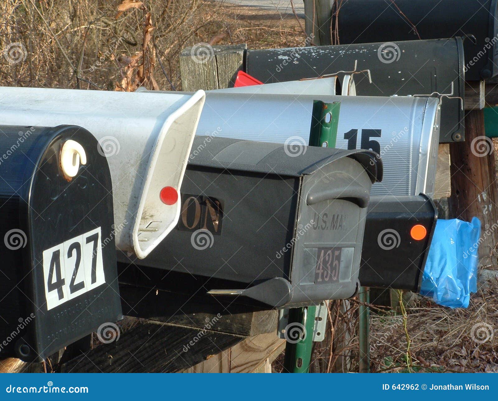 Rural Mailboxes stock photo. Image of postage, newspaper - 642962
