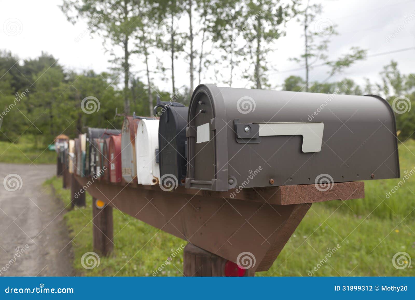 Rural Mailboxes stock photo. Image of country, service - 31899312
