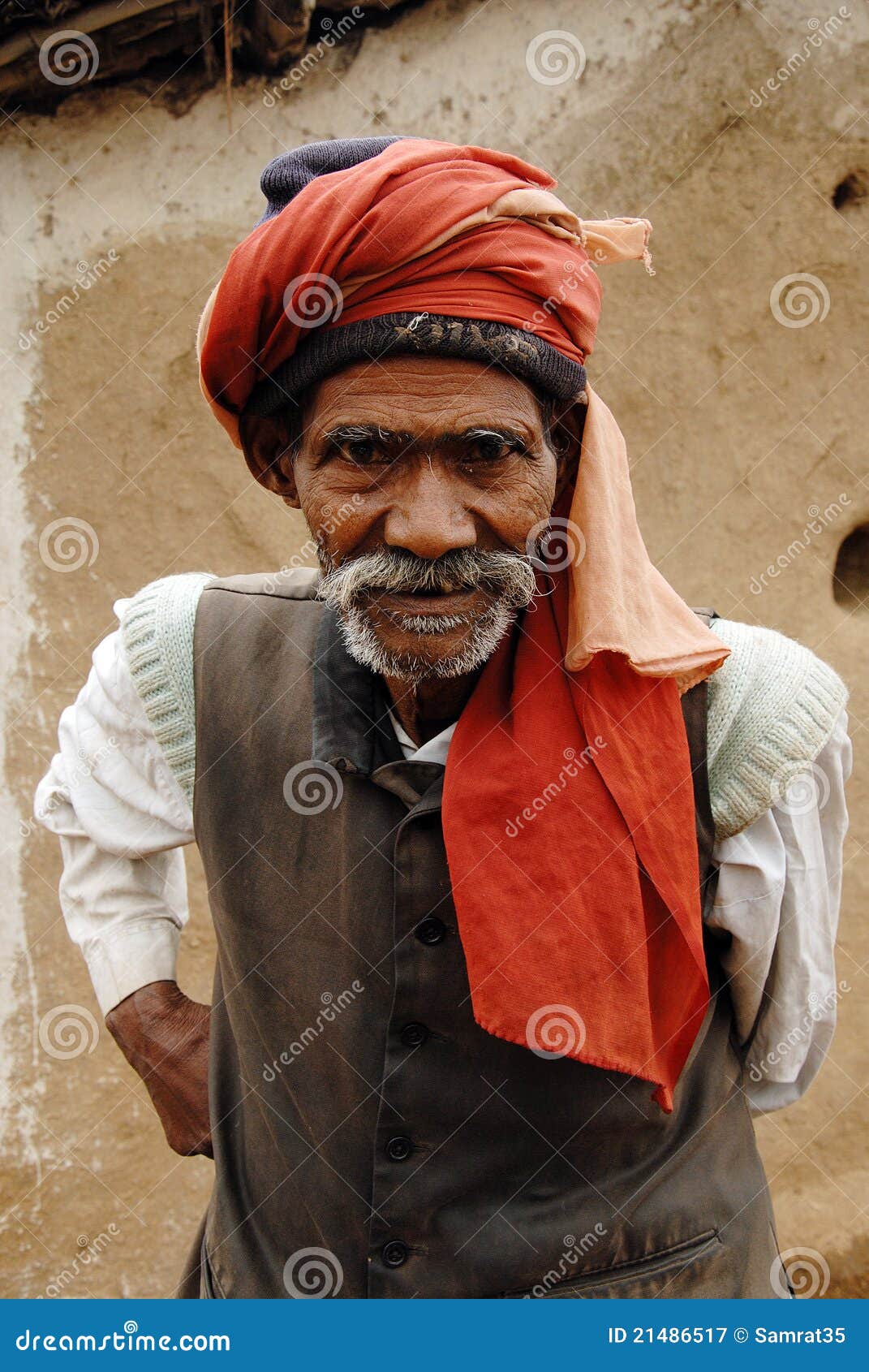 Rural Man in India editorial photography. Image of house - 21486517