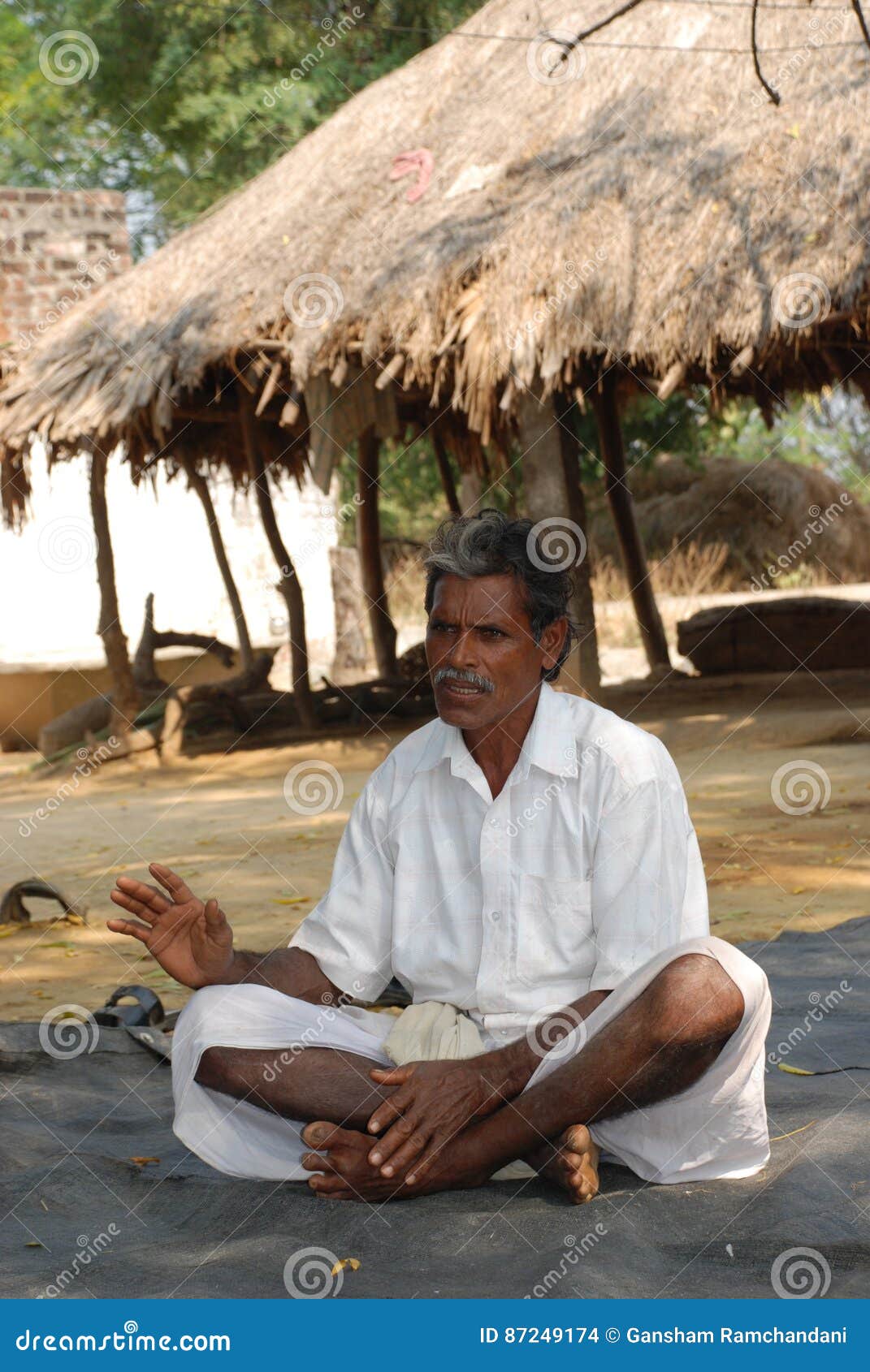 Rural man India editorial stock image. Image of village - 87249174