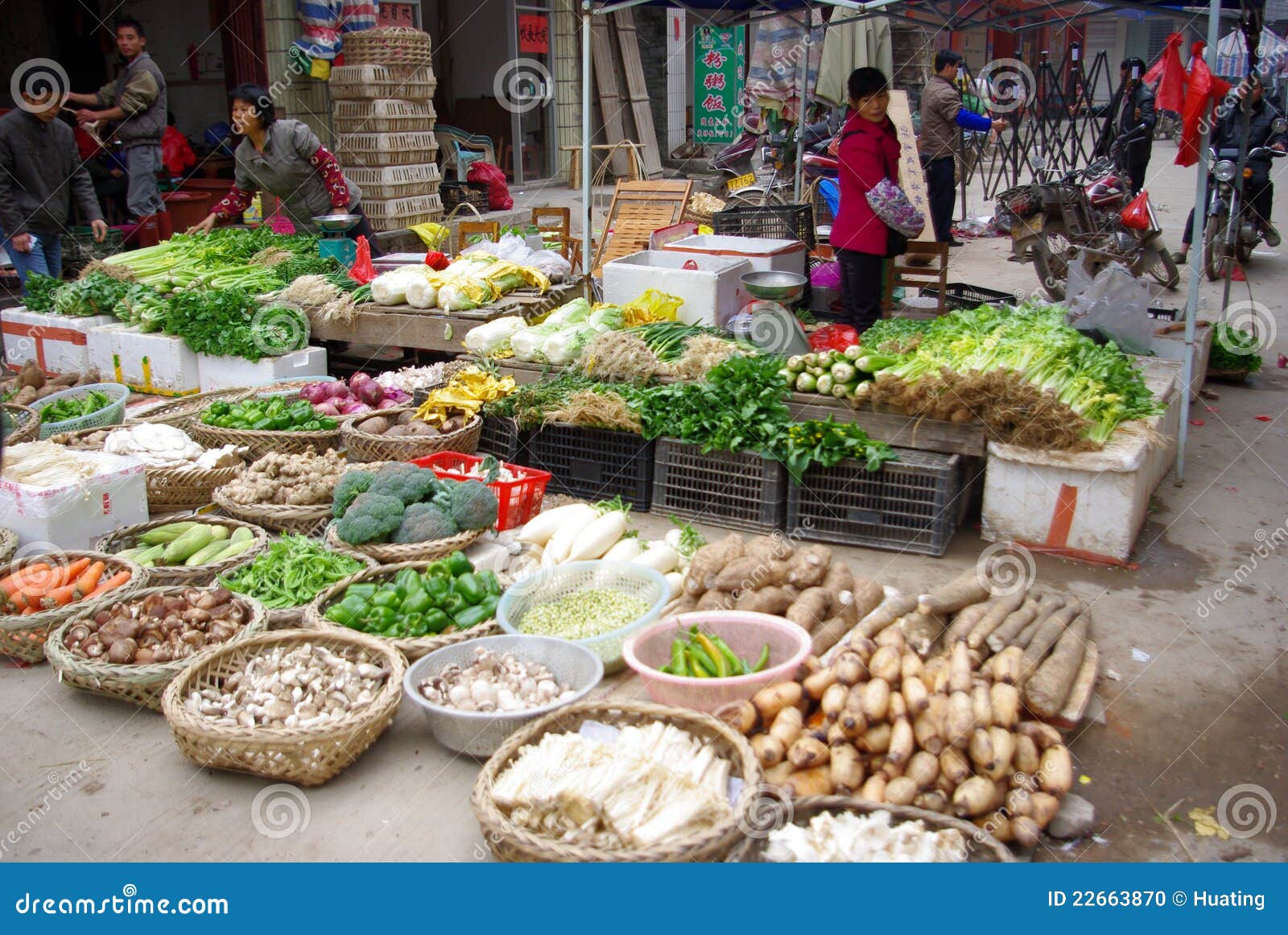 Rural market editorial image. Image of woman, cabbage - 22663870