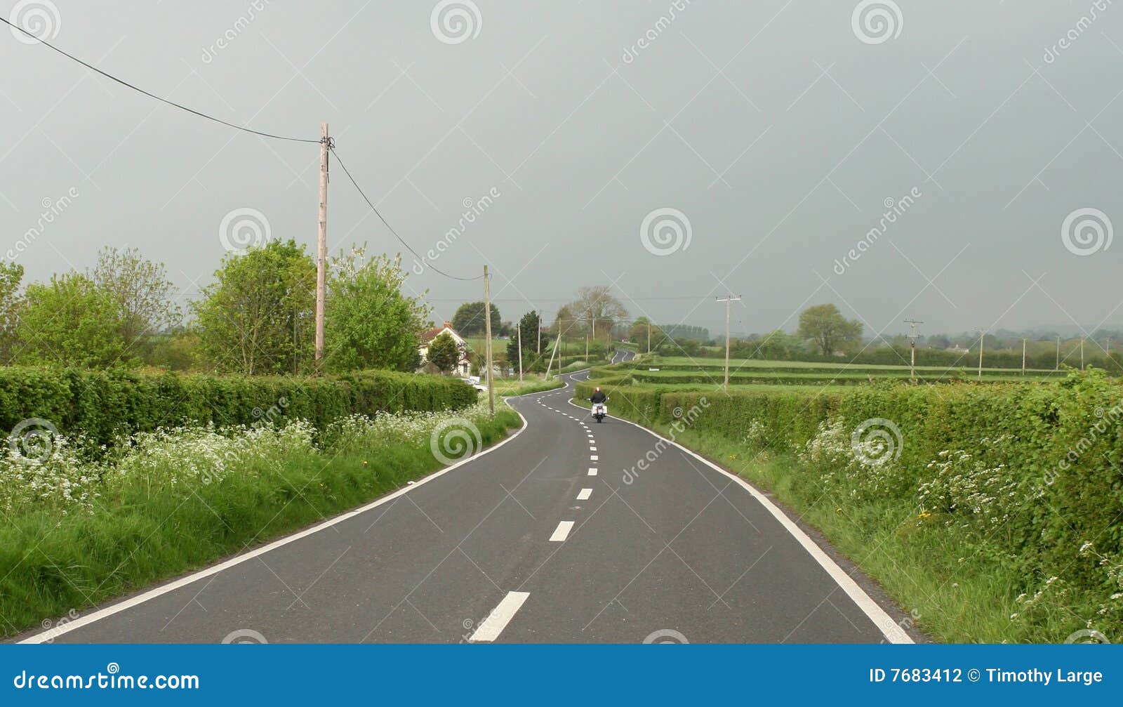 Rural motorbiker stock photo. Image of summer, highway - 7683412