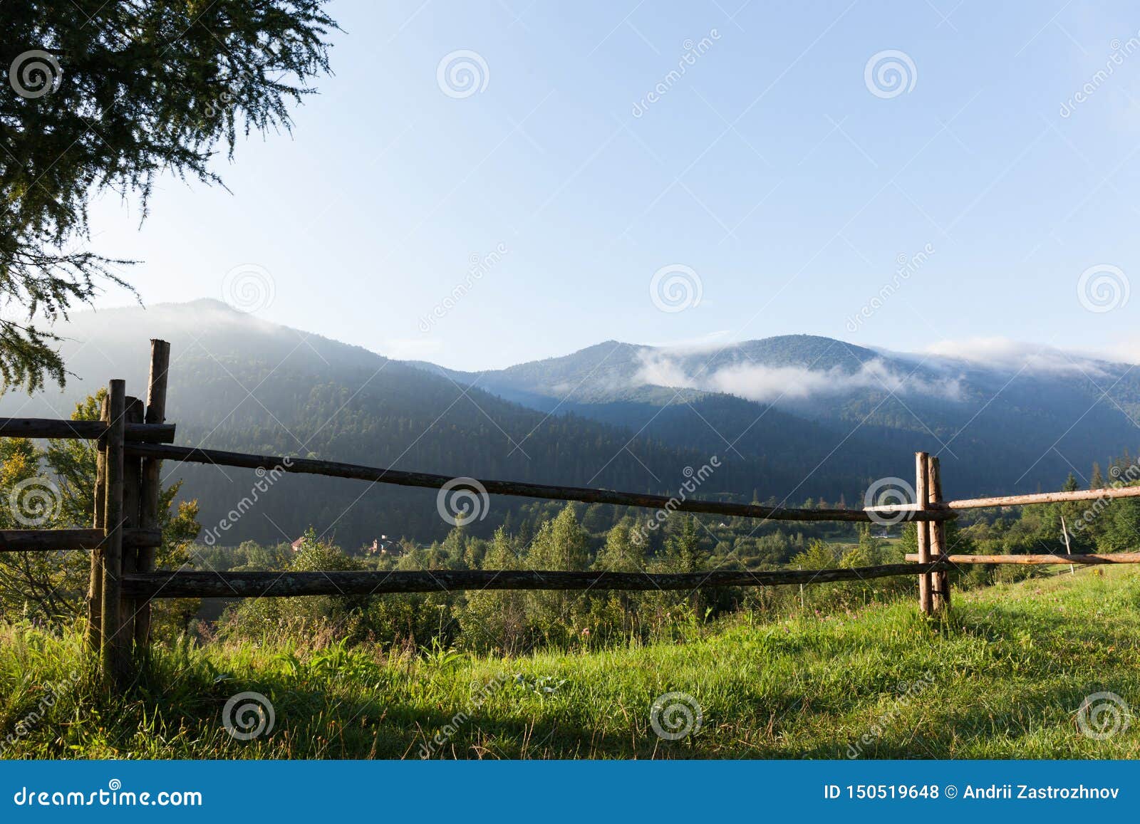 Rural Mountain Village, Holiday Location Stock Photo - Image of tree ...